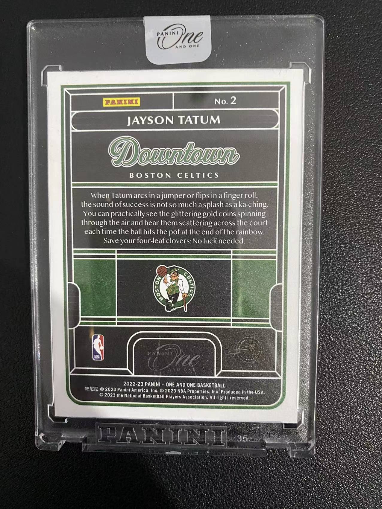 【陈氏拍卖】2022-23 Panini OneAndOne Jayson Tatum OAO 塔图姆 DownTown DT特卡 配置大比例 ...