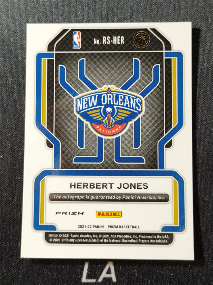 【LA拍卖】21-22 Panini Prizm Herbert Jones 新秀RC 赫伯特 琼斯 鹈鹕队 已兑现天赋 球队主力 防守大闸 ...