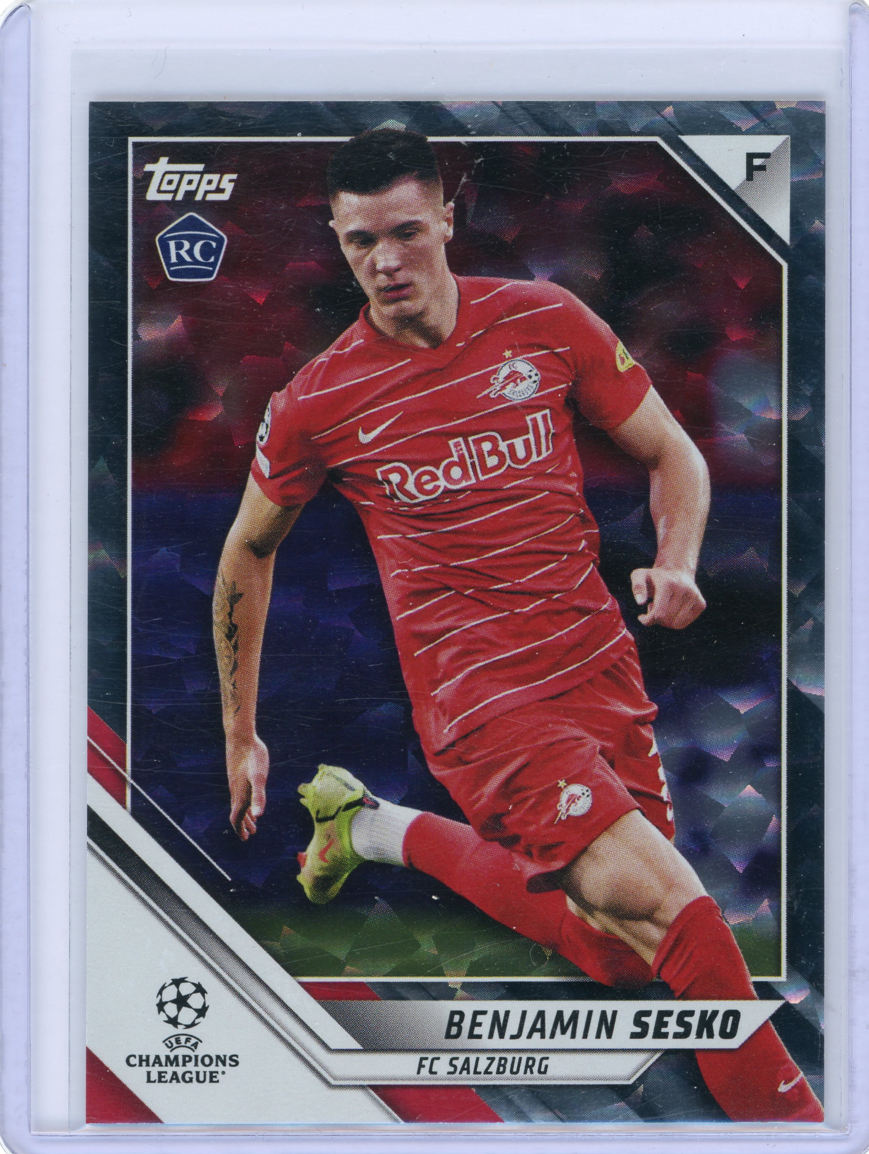 2022 Topps Hobby Benjamin Šeško RC UEFA 欧冠 萨尔茨堡红牛 塞斯卡 谢什科 本杰明 赛斯科 7/10编 ...