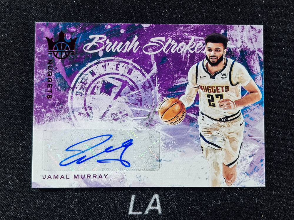 【LA拍卖】2021-22 Panini Court Kings Jamal Murray 油画 贾马尔 穆雷 掘金 红版 Brush ...