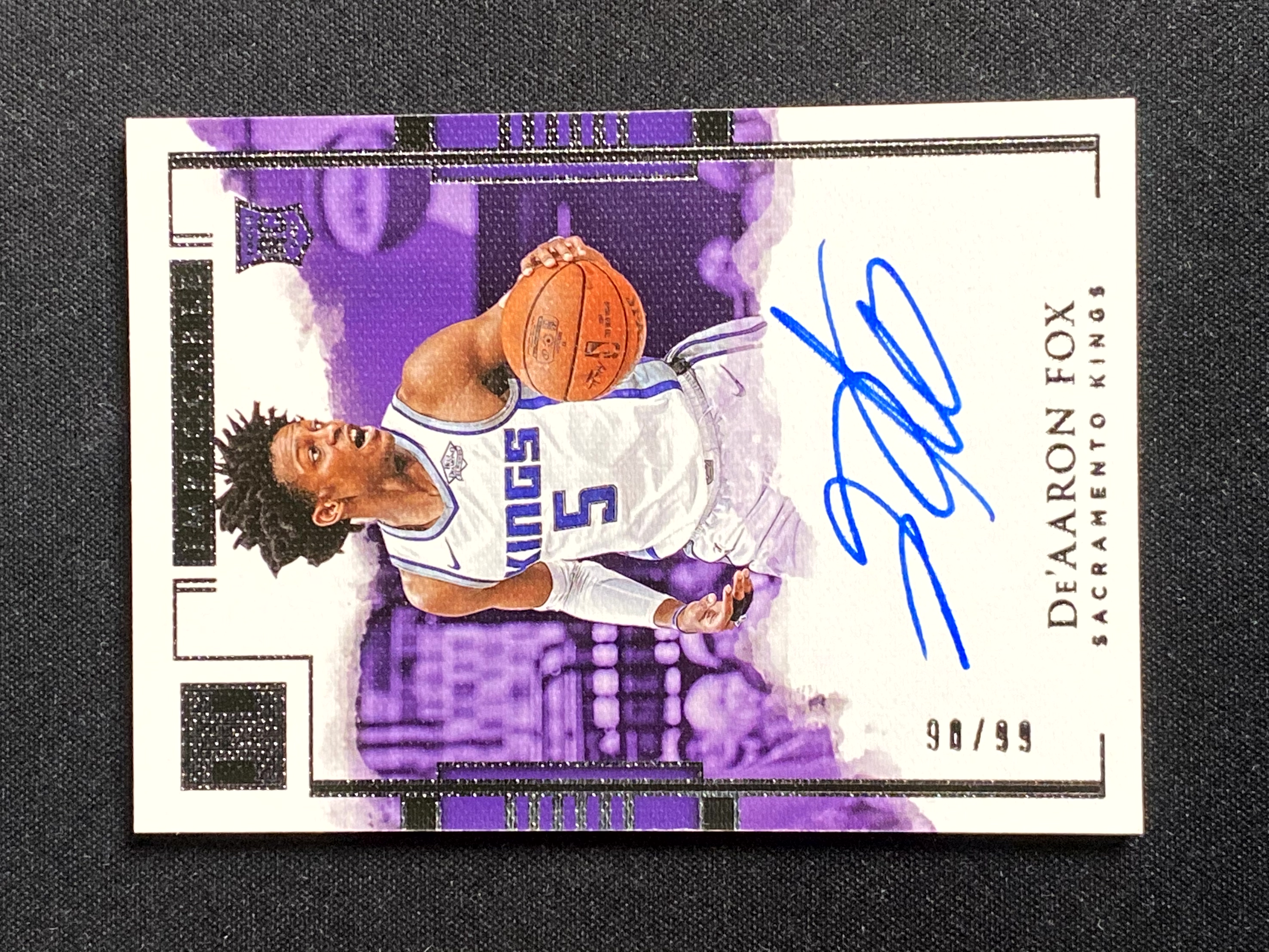 2017-18 Panini Impeccable De'Aaron Fox 小真金 国王 达龙 福克斯 新秀RC /99编 卡签 签字 专收 ...
