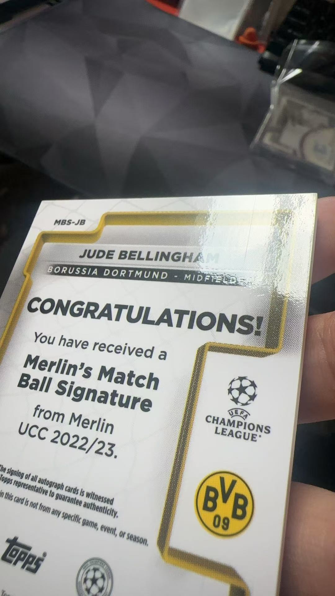 2022 Topps Merlin Chrome Jude Bellingham 【C59 起风了】 祖德 贝林厄姆 10编 首编 签字 球皮 ...