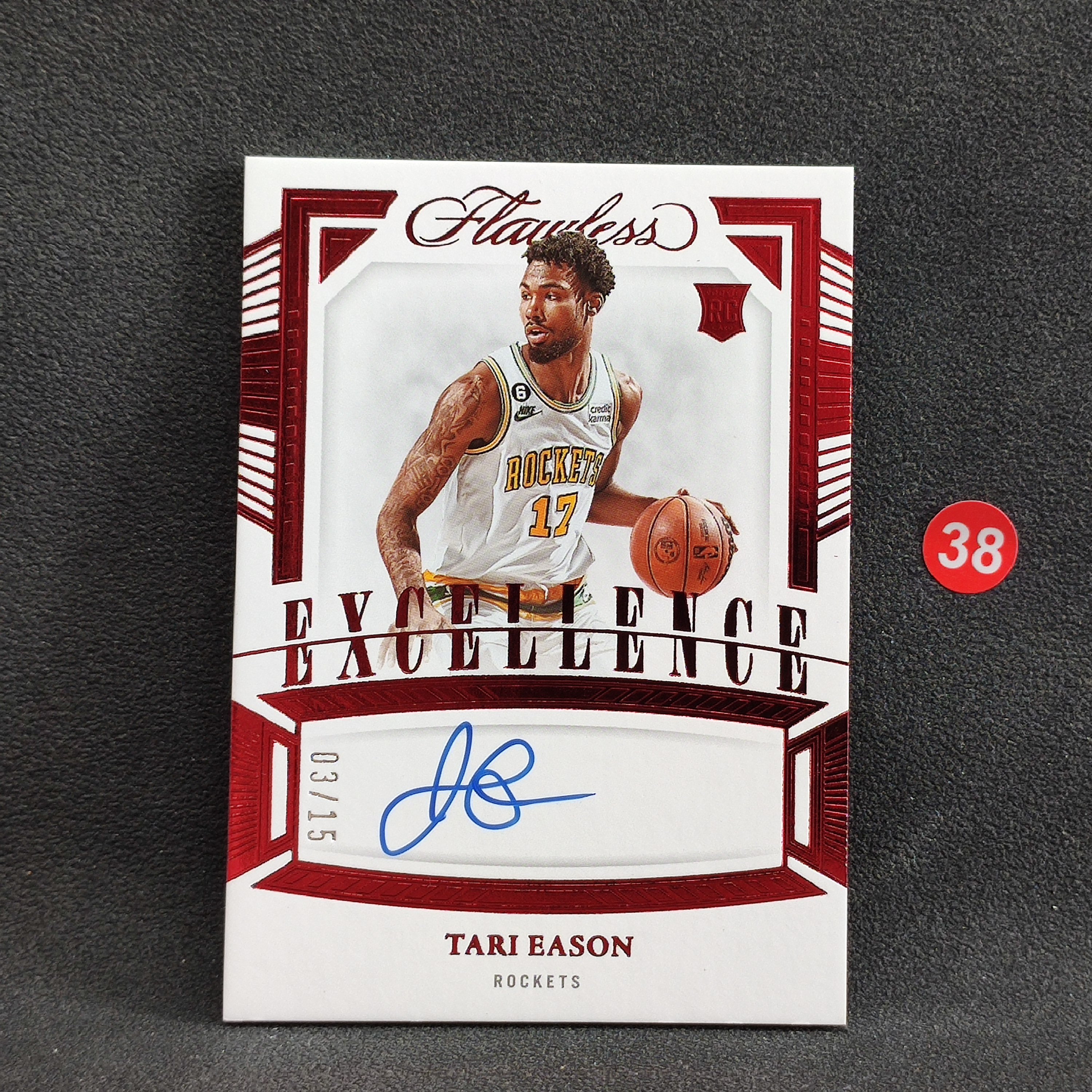 【大腿代卖精品】Tari Eason 塔里伊森 2022-23 Flawless 手提 RC新秀 /15编带编限量 Excellence 签字 ...