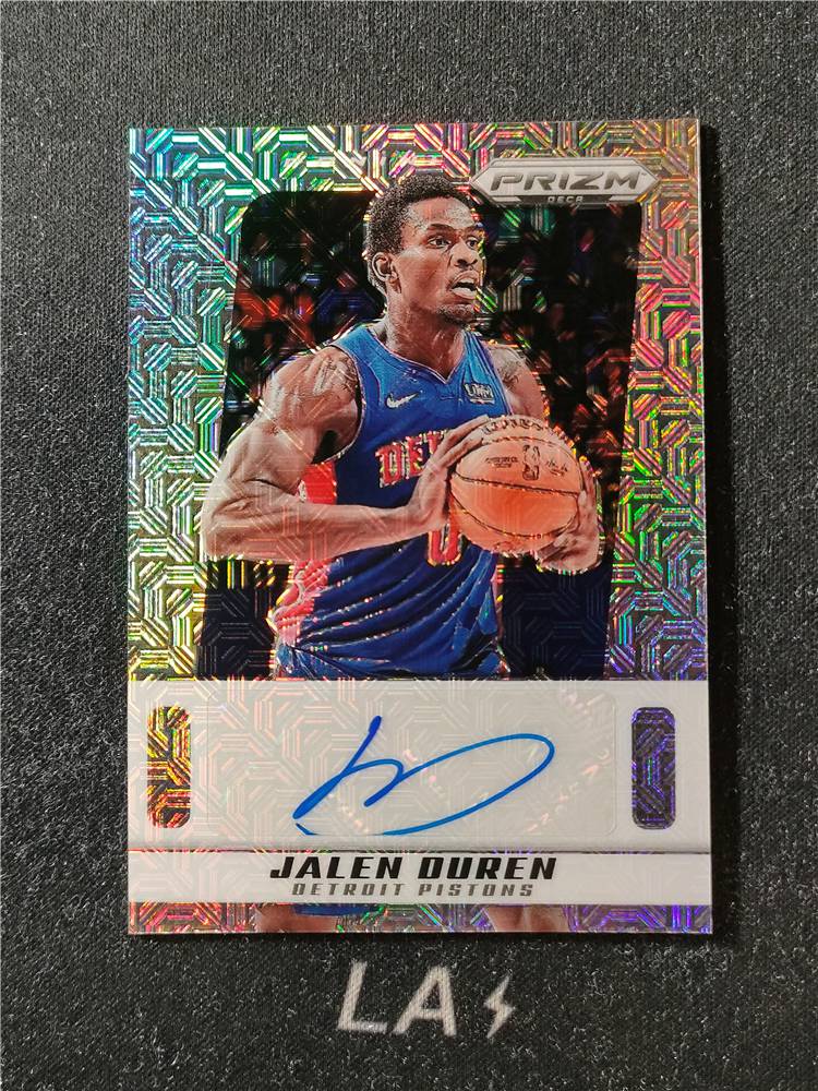 【LA拍卖】2024-25 Panini Prizm Deca Jalen Duren 复刻PZ系列 杰伦 杜伦 潜力内线 活塞 签字 ...