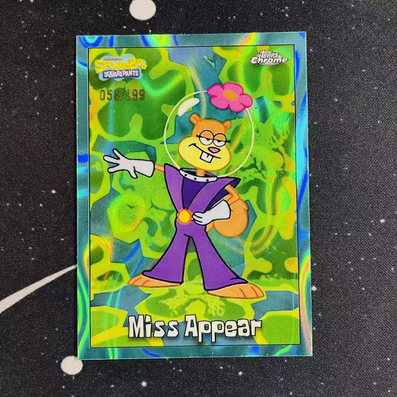 2025 Topps Chrome 海绵宝宝 SpongeBob 25周年 Miss Appear 松鼠珊迪 Sandy Cheeks 青熔岩 ...