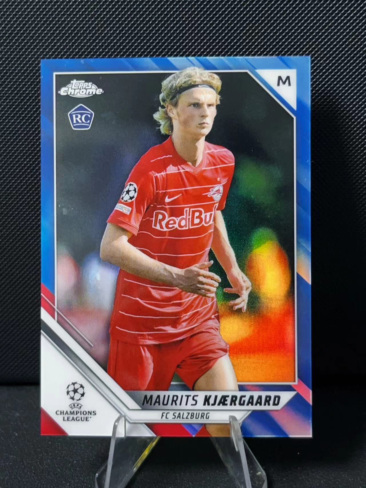 2022 Topps Chrome Maurits Kjaergaard 萨尔茨堡红牛 毛里茨 卡耶尔加德 新秀 15/150编 拍前请阅读描述 『羽』 卡淘