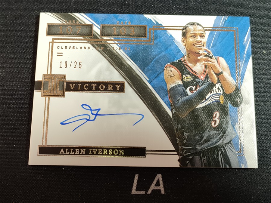 【LA拍卖】2021-22 Panini Impeccable Allen Iverson 小真金 阿伦 艾弗森 AI 76人队传奇 选秀状元 ...
