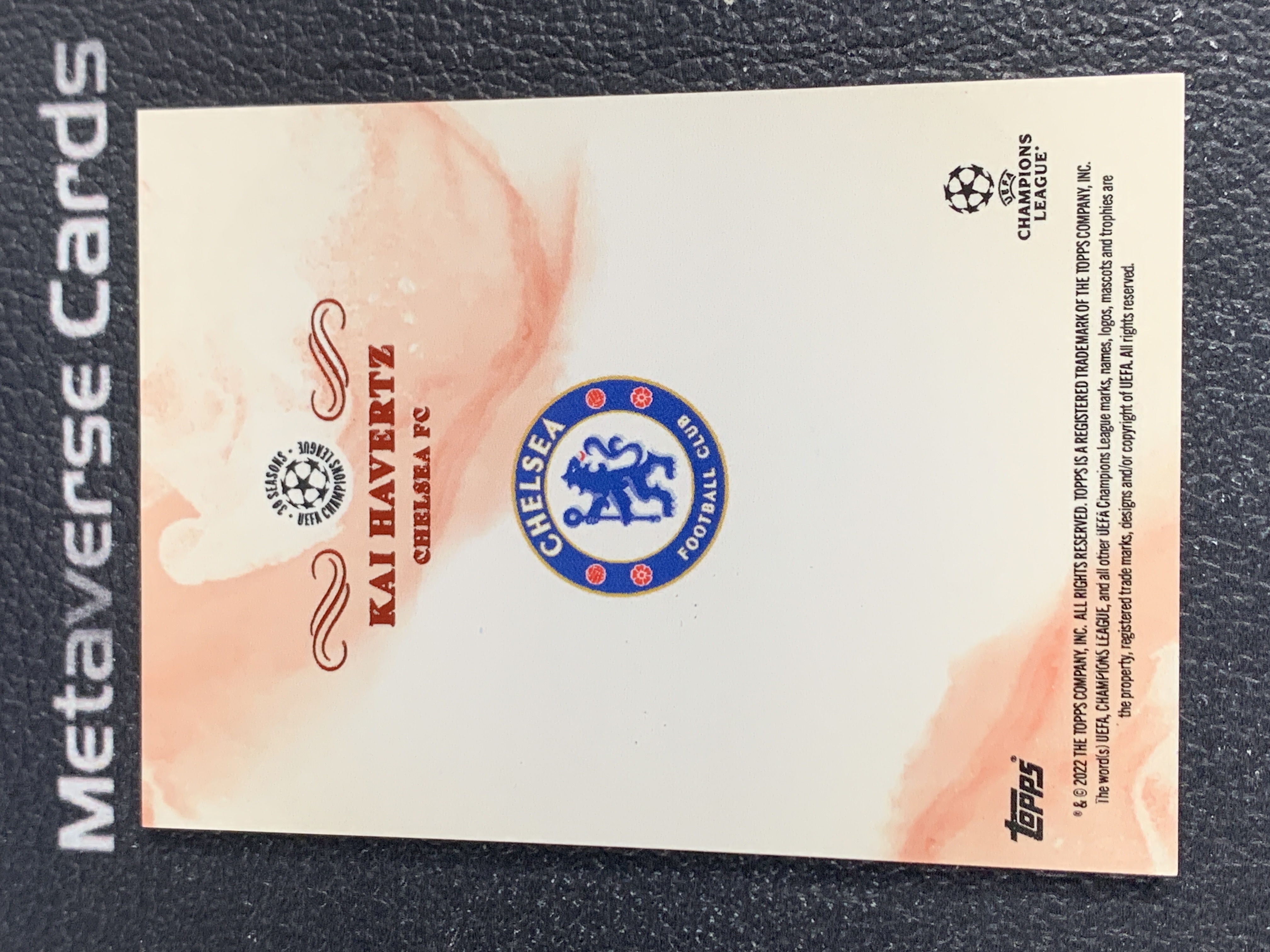 【元宇宙拍卖】D9-007：2022 Topps Pearl 珍珠 Kai Havertz 凯 哈弗茨 切尔西 阿森纳 德国 红平行 base ...