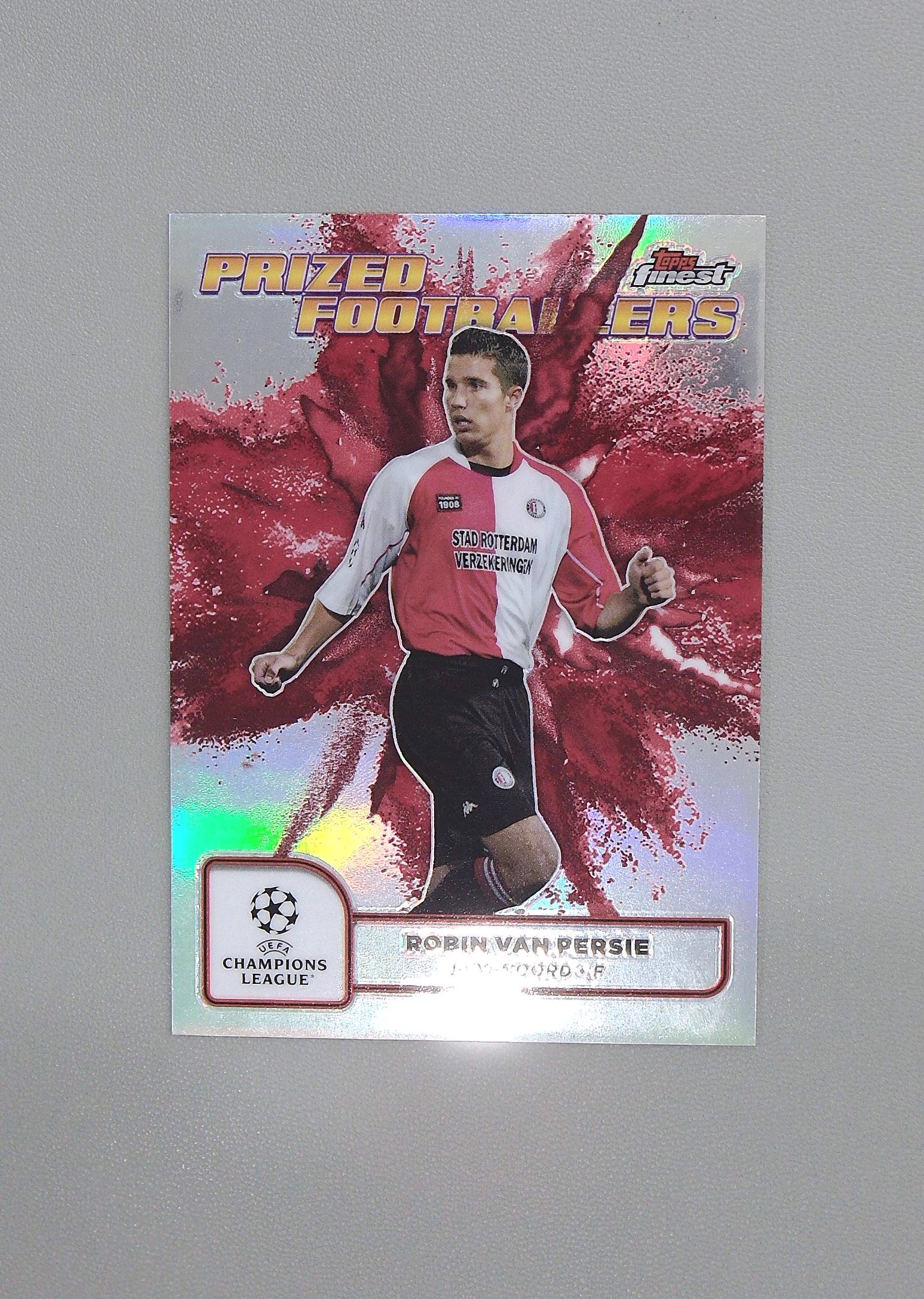 2025 Topps Finest Robin van Persie 范佩西 Prized Footballers 泼墨 大比例 折射 卡品如 ...