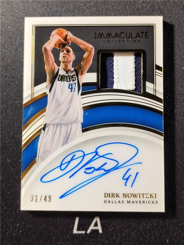 【LA拍卖精品】21-22 Panini Immaculate Dirk Nowitzki 诺维斯基 诺维茨基 司机 独行侠 德国战车 小牛 ...