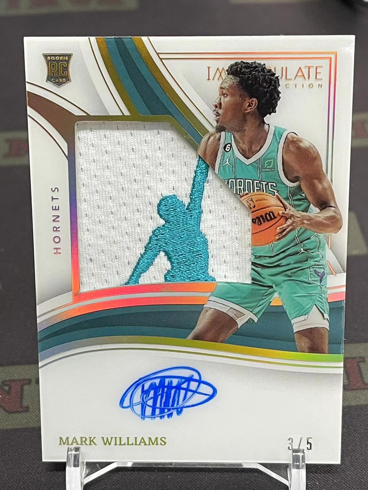 2022-23 Panini Immaculate Mark Williams RC IMM 黄蜂 马克 威廉姆斯 新秀 镜面RPA ...