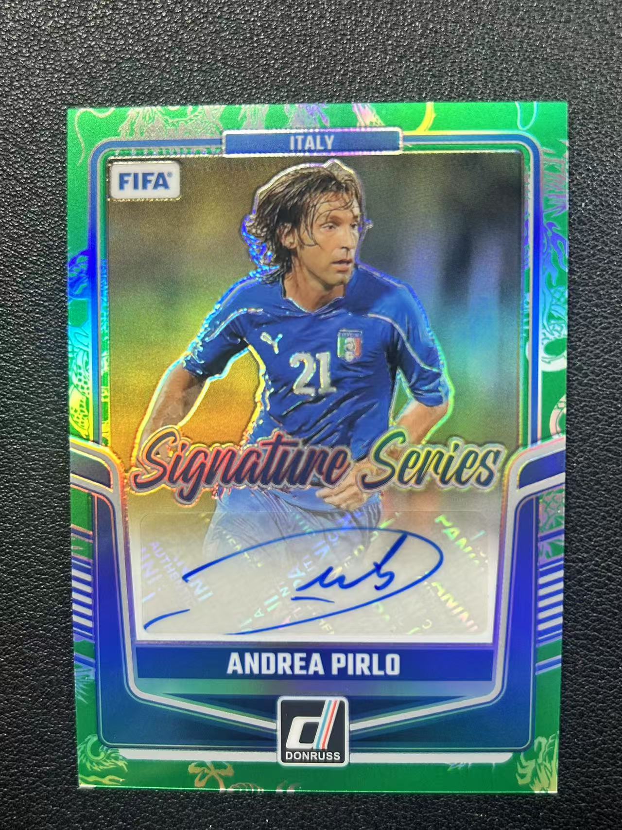 2024-25 Panini Donruss Andrea Pirlo 杜蕾斯 国际版 意大利 皮尔洛 签字 SS签 /75编 龙纹折极具收藏 ...