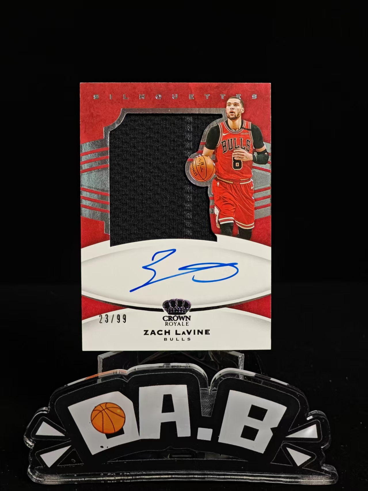 2020-21 Panini Crown Royale Zach LaVine 【大彪代拍】 皇冠 公牛 扎克 拉文 剪影 球衣物料 GU 签字卡签 99编 卡品如图 十安htc 卡淘