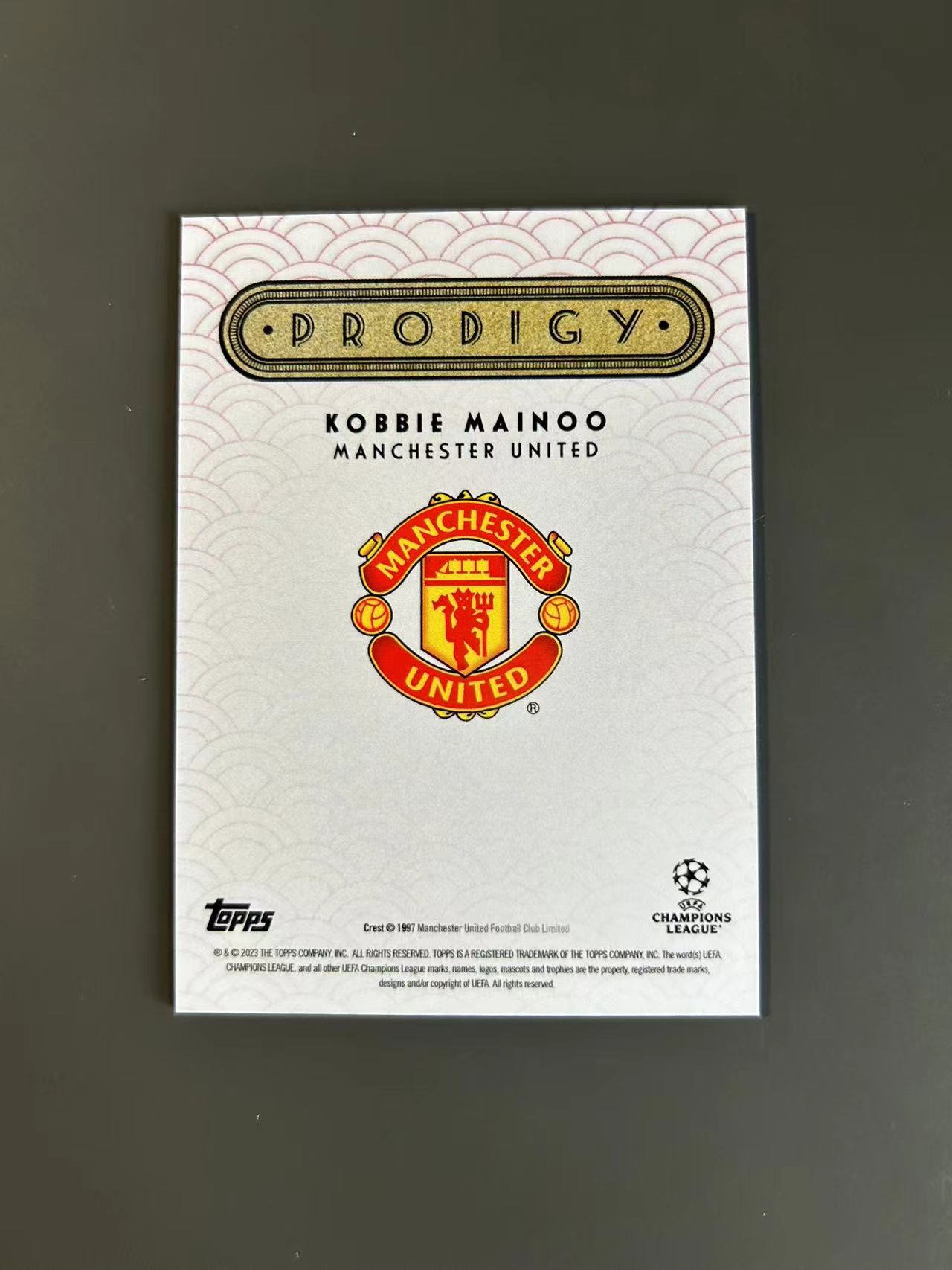 2020-21 Topps deco mainoo RC 【灰灰代拍】deco 科比 梅努 /5编 红折 签字 完美签 新秀次年 曼联 英格兰 ...