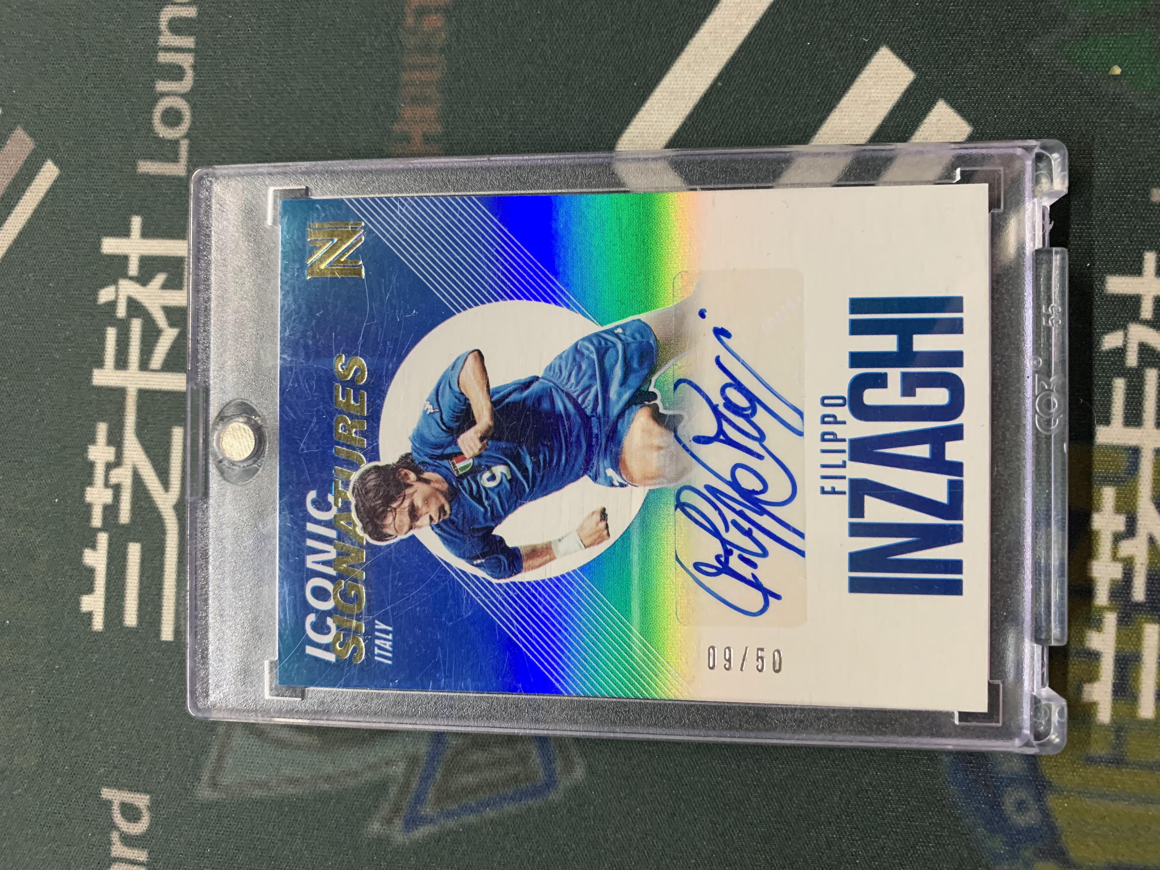 2017 Panini Nobility Filippo Inzaghi 【LZK SCH】2017 贵族 系列 少见 50编折射签字卡 ...