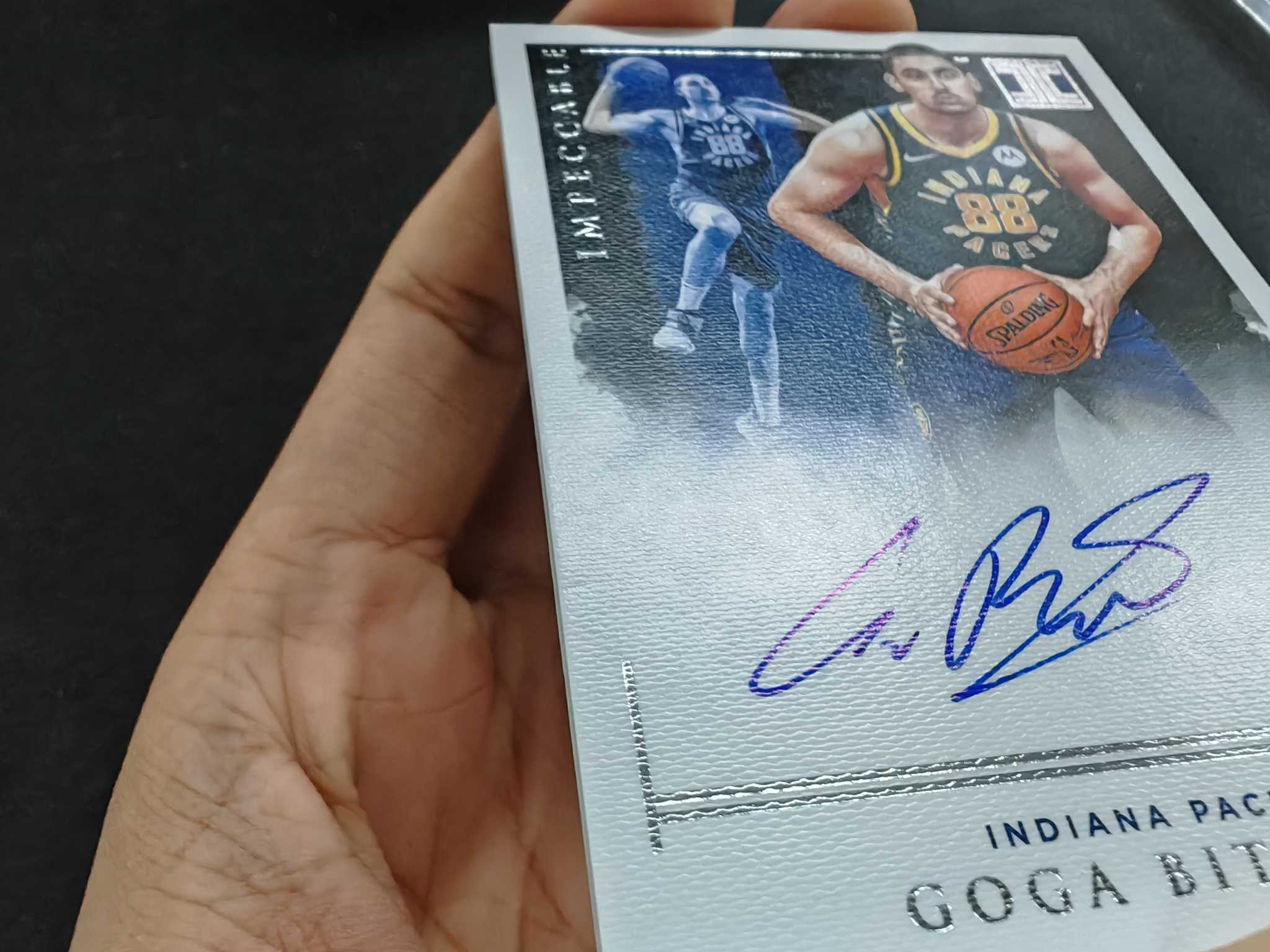2019-20 Panini Impeccable Goga Bitadze RC SC拍卖 小真金 新秀 步行者 比塔泽 签字 卡签 99编 ...
