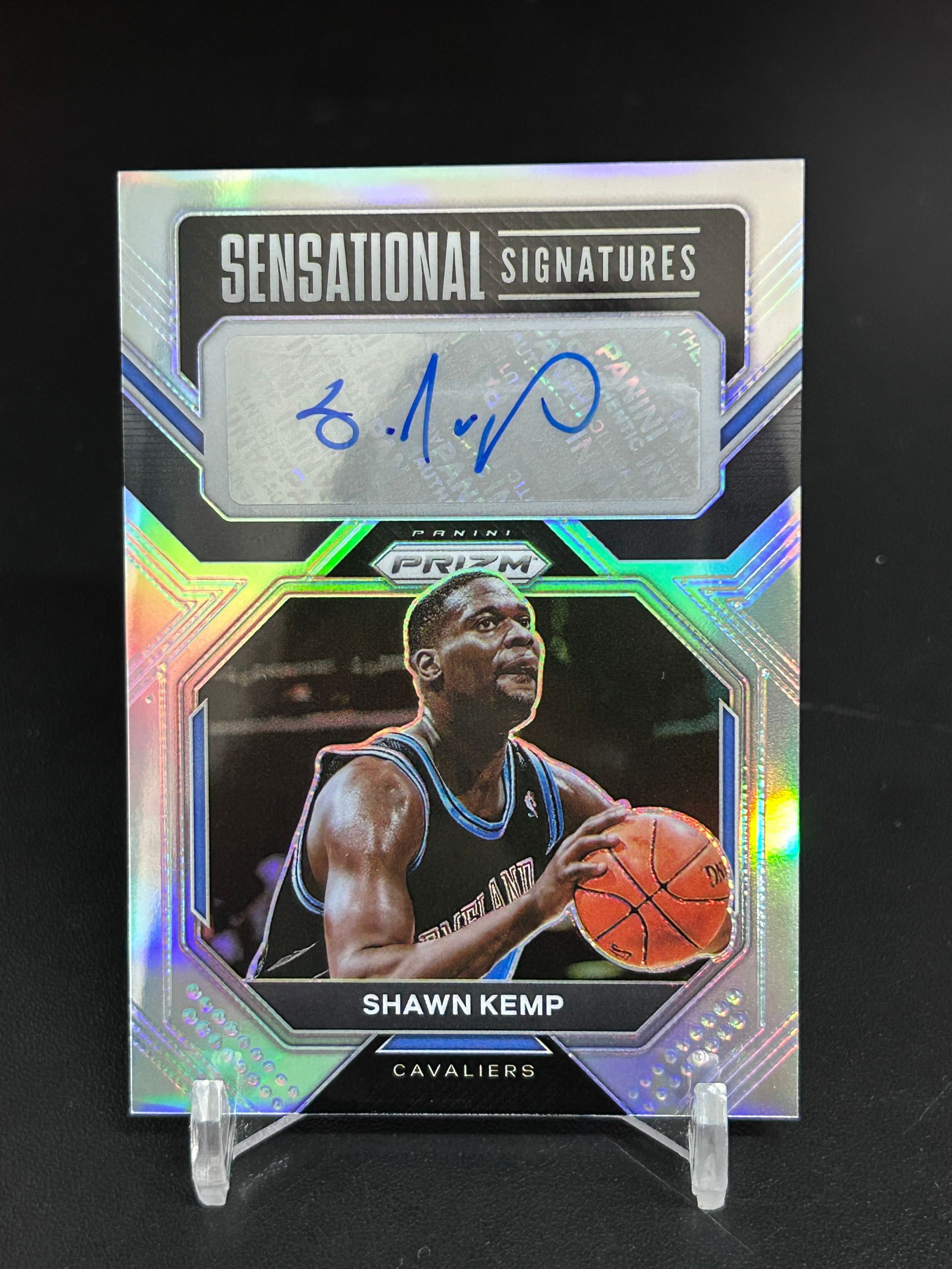 【浩行拍卖 截标预付75%】2022-23 panini prizm shawn kemp 篮网 肖恩 坎普 签字 银折 折射 专收必备「福来 ...