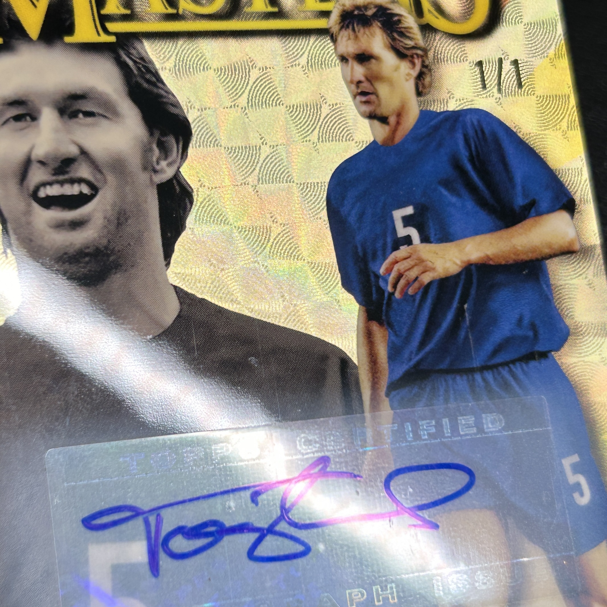 【FCB拍卖】2023-24 TOPPS FINEST TONY ADAMS 托尼 亚当斯 一编 1/1 爆金折 大师特卡 英格兰 阿森纳 ...
