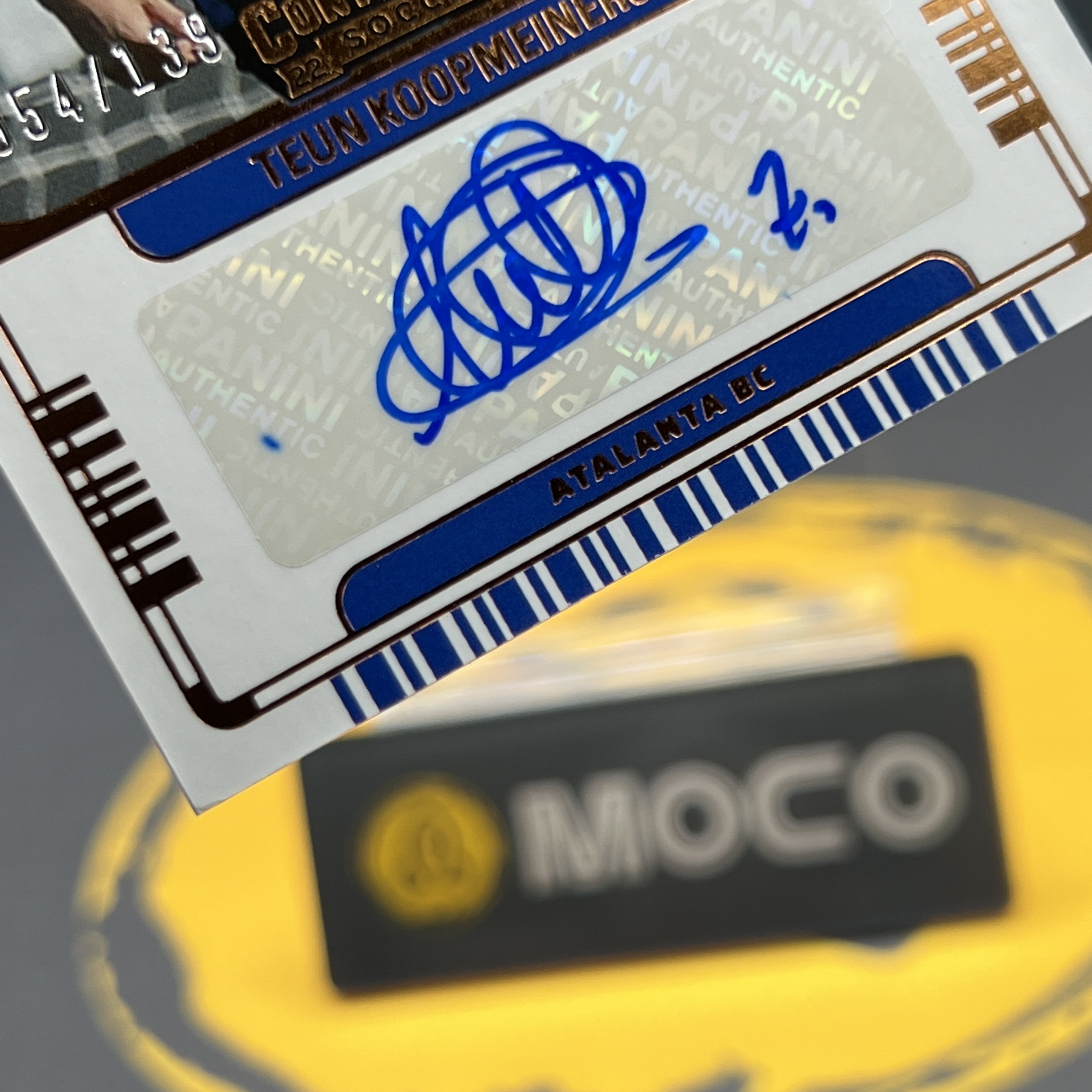 2022-23 Panini Chronicles Teun Koopmeiners 【MoCo拍卖】编年史 意甲 亚特兰大 库普梅纳斯 签字 54/139编 球票签 收藏必备【MKMX ...