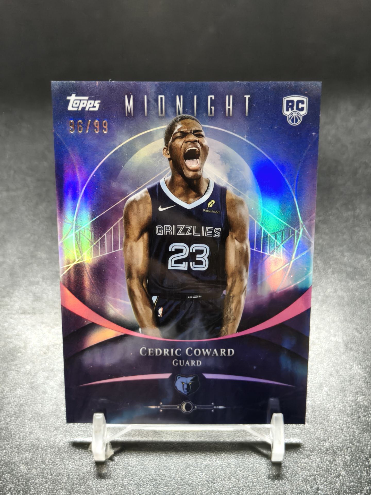 【浩行拍卖 截标预付82%】2025 topps mionight cedric coward 午夜 灰熊 塞德里克 考沃德 rc 新秀 折射 ...