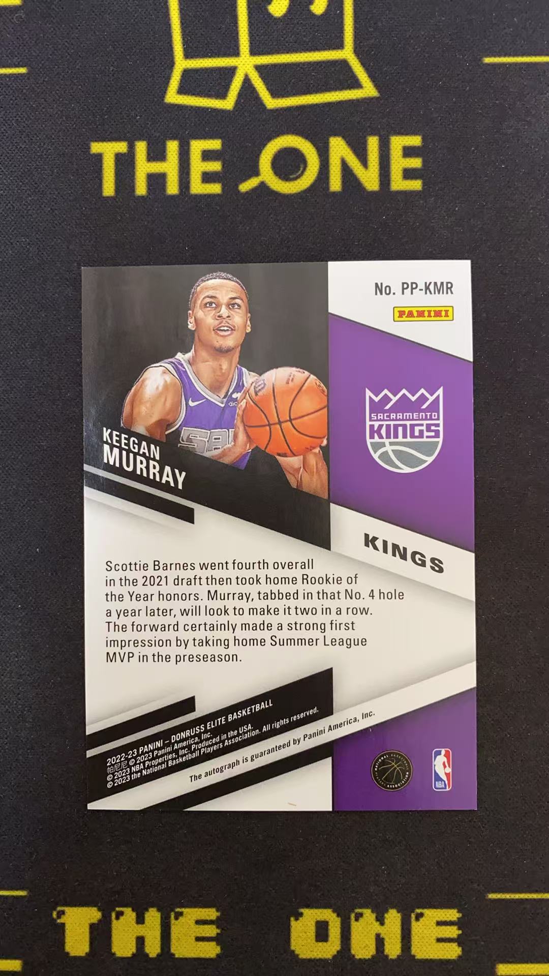 2022-23 Panini Elite Keegan Murray RC 【TheOne】基根 穆雷 默里 国王新秀 精英 PEN PALS ...