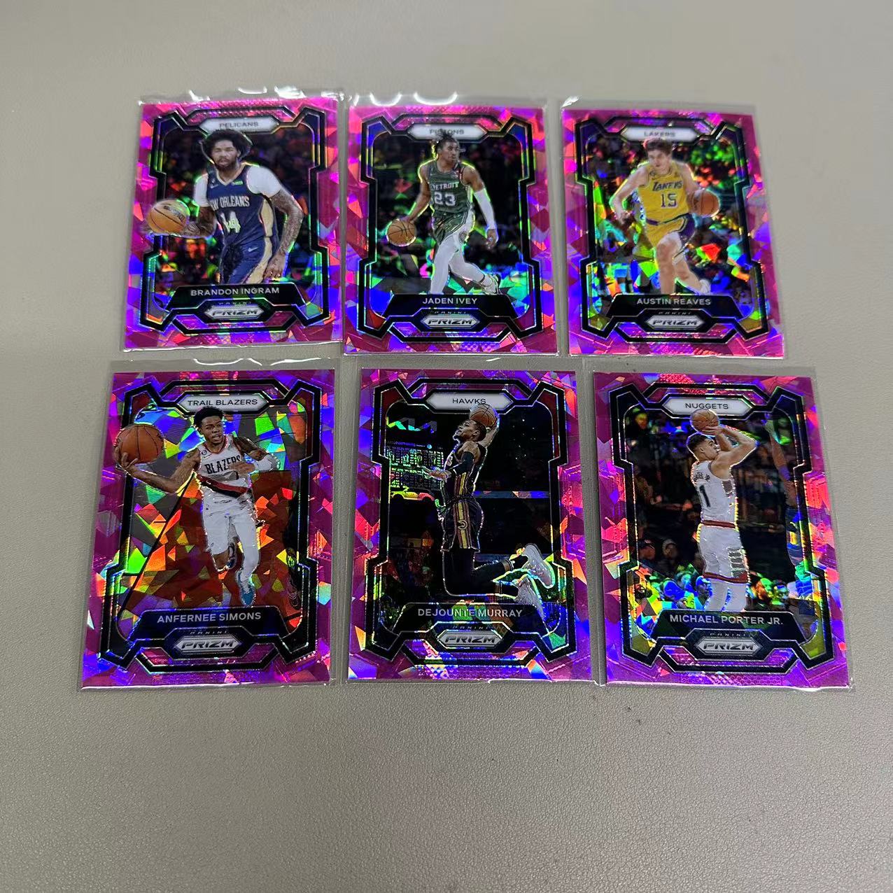2023 24 Panini Prizm Rc 【熠吉卡社】j1 布兰登 英格拉姆 奥斯汀 里弗斯 德章泰 穆雷 等 Pz 粉碎冰折