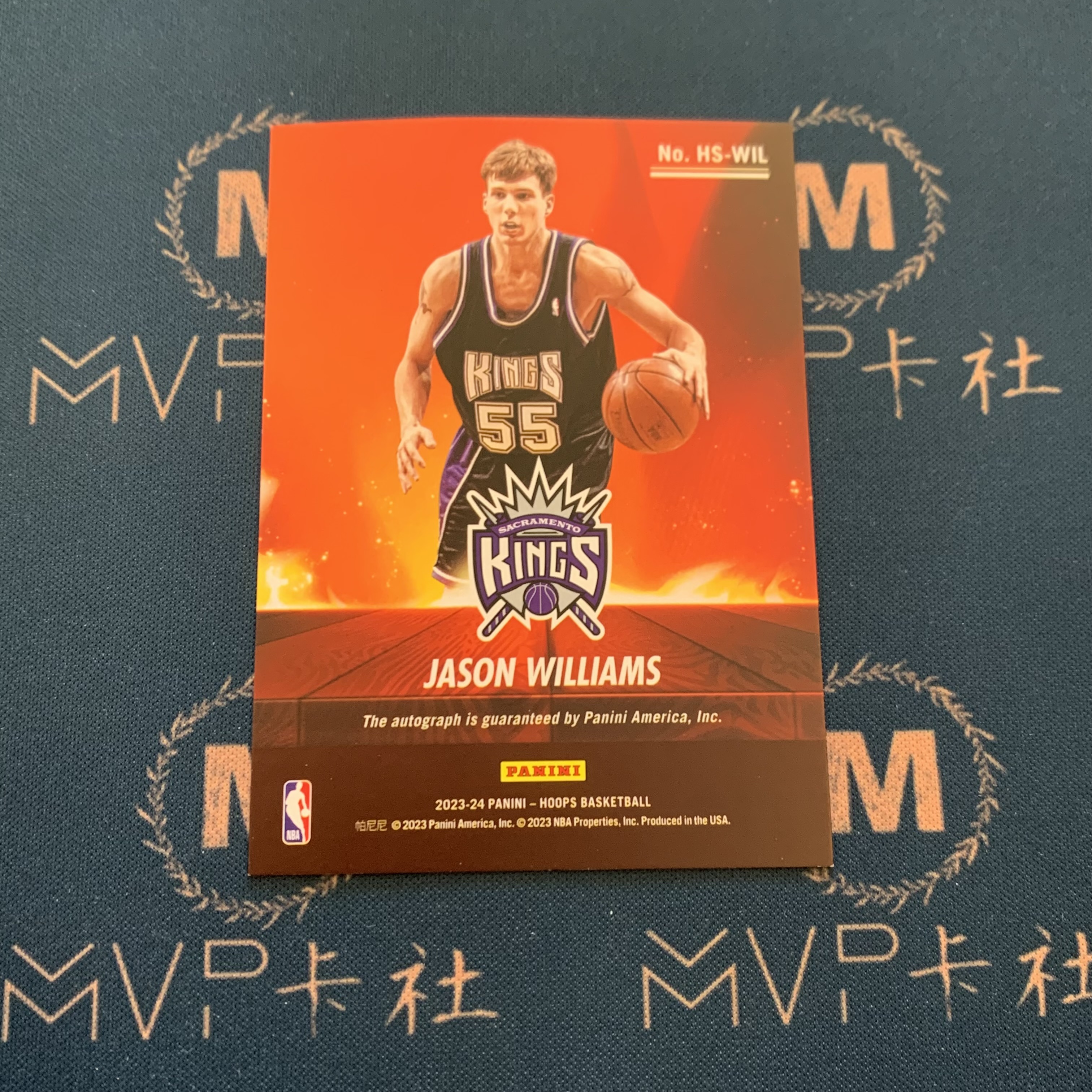 2023-24 Panini NBA Hoops Jason Williams 【MVP拍卖】 折射 国王 杰森威廉姆斯 白巧克力 签字 签名 ...