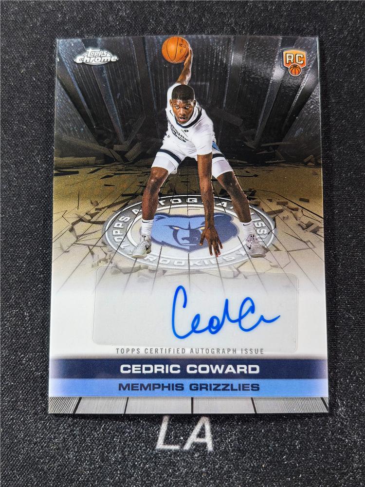 【LA拍卖】2025-26 Topps Chrome Cedric Coward TC篮球 新秀RC 塞德里克 考沃德 灰熊 签字 I03D 卡淘