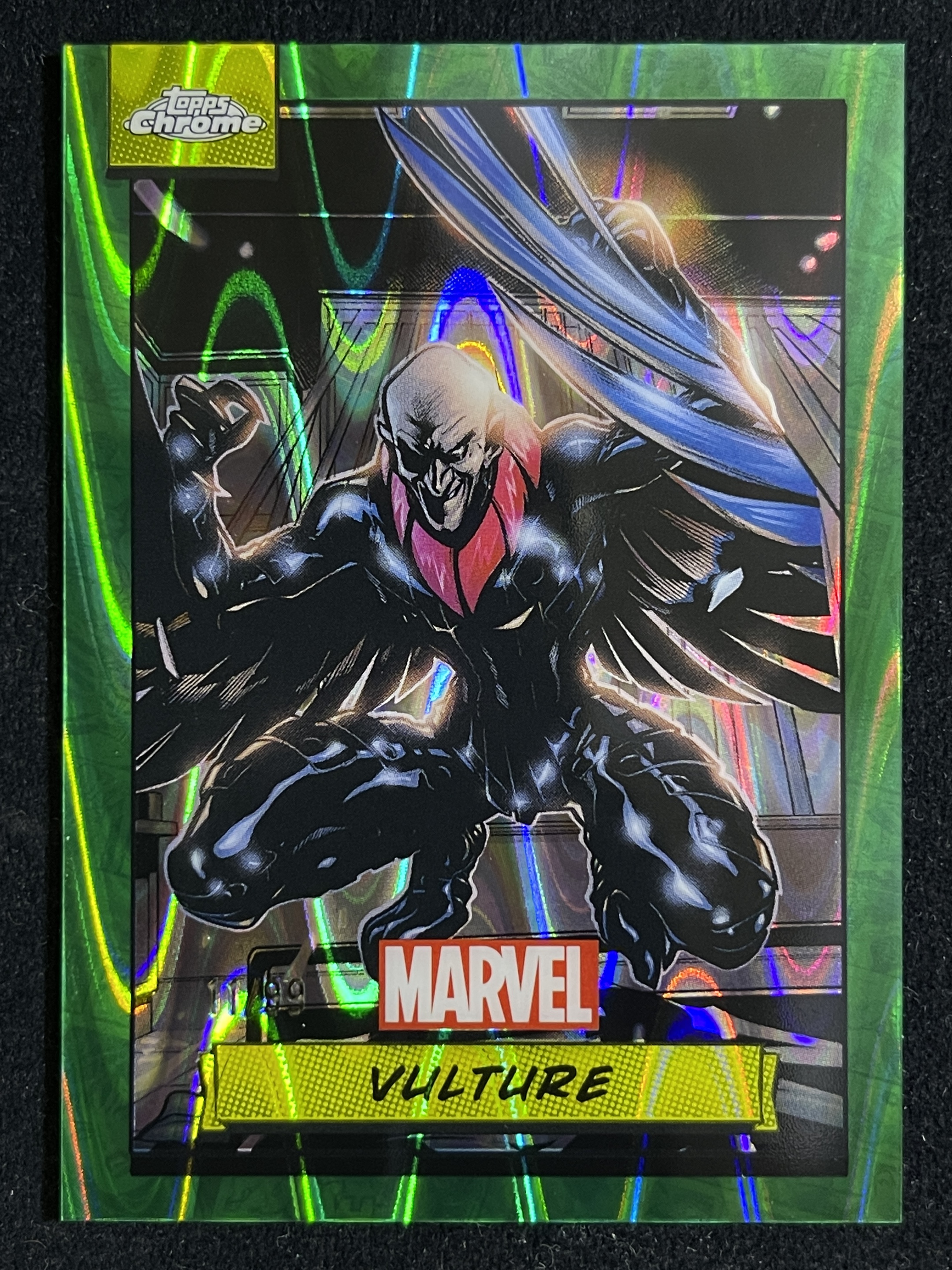 【Lucky幸运壹编壹代拍-JT】2024 Topps Chrome Marvel 漫威 元年 秃鹫 Vulture 99编 绿熔岩折 折射 品相见图 卡淘