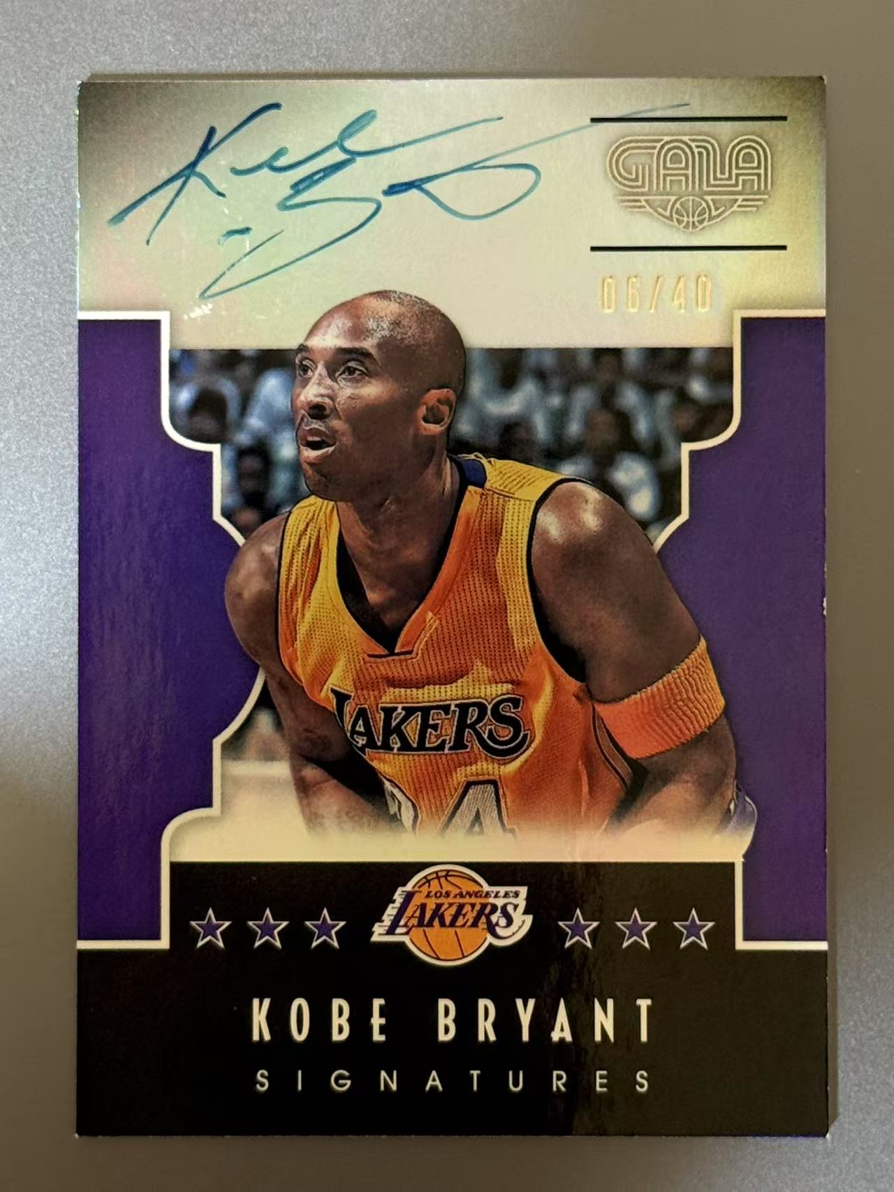 2015-16 Panini Gala Kobe Bryant 科比 布莱恩特 黑曼巴 湖人队魂 GALA系列 40编 签字 卡签 超帅选图 ...