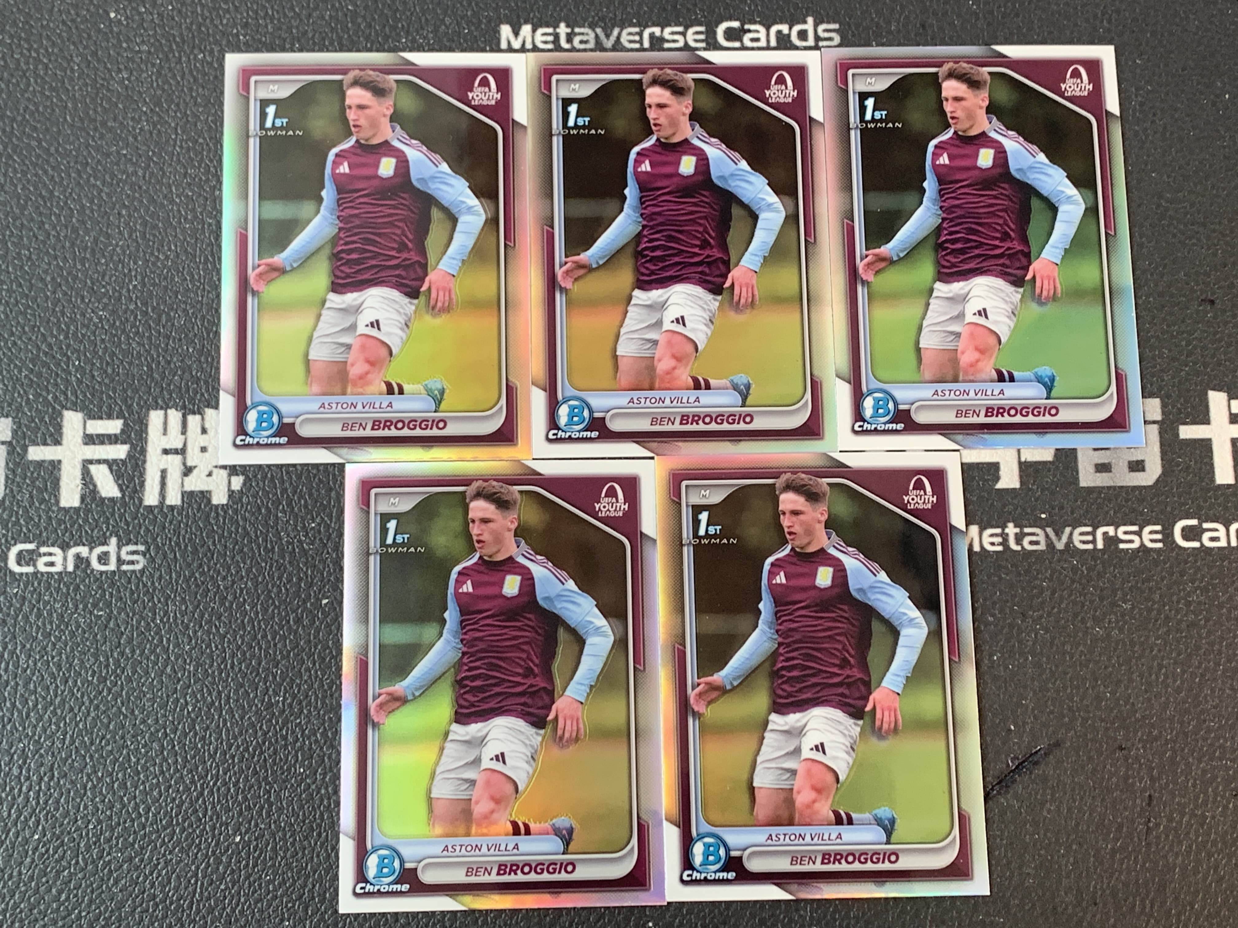 【元宇宙拍卖】超超总007：2025 Topps Bowman Chrome Ben Broggio 欧洲青年联赛 本 布罗吉奥 阿斯顿维拉 ...