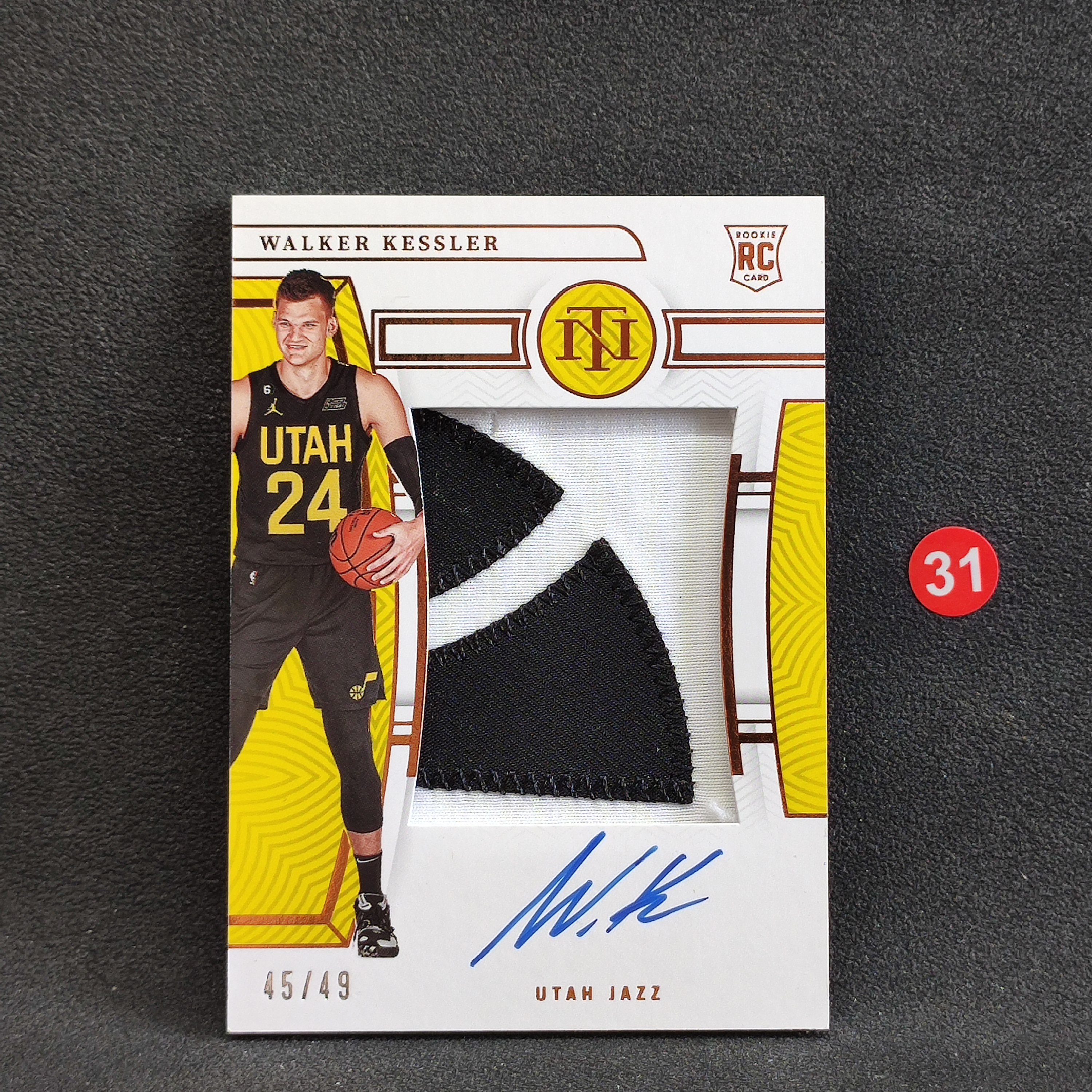 【大腿代卖精品】Walker Kessler 凯斯勒 2022-23 National NT 国宝 RC新秀 /49编 RPA 签字 卡签 ...