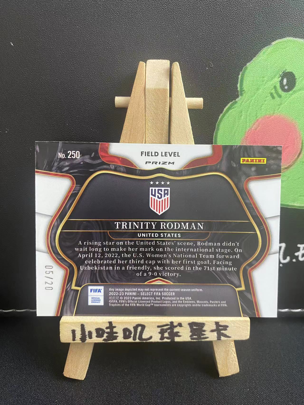 2022-23 Panini FIFA SELECT TRINITY RODMAN 美国 女足 特里尼蒂 罗德曼 05/20编 三级白折 收藏 ...
