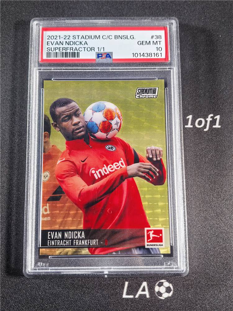 【LA拍卖精品】2021-22 Topps Stadium Club Chrome Evan Ndicka 德甲竞技场 法兰克福 伊万 恩迪卡 ...