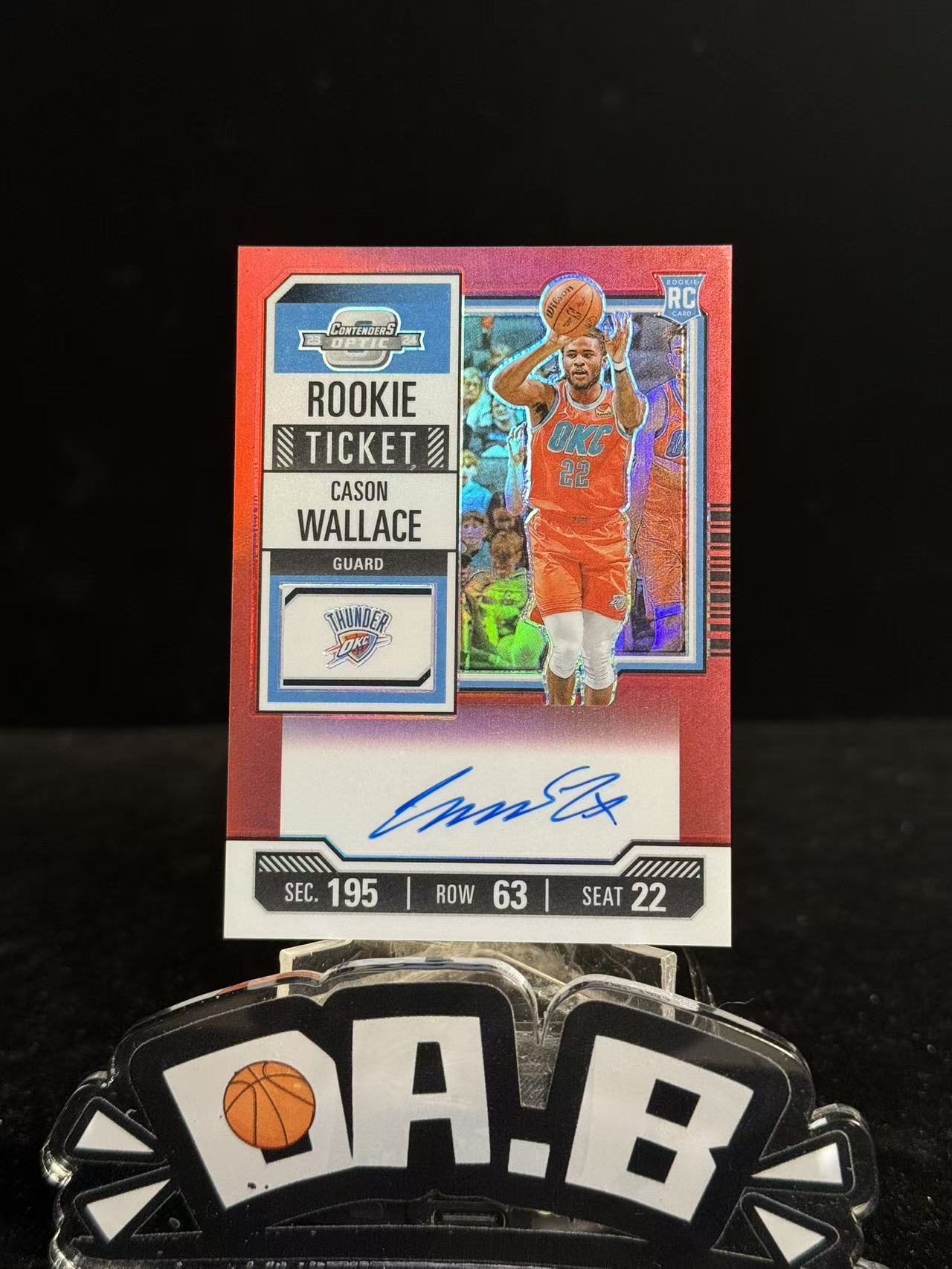 2023-24 Panini Contenders Optic Cason Wallace RC 【大彪代拍预付90%】 雷霆 卡森华莱士 ...