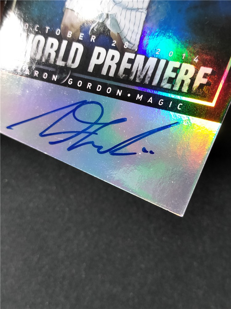 【LA拍卖】2014-15 Panini Gala Aaron Gordon 新秀RC 阿隆 戈登 魔术队 掘金队 折射 卡签签字 /50编 ...