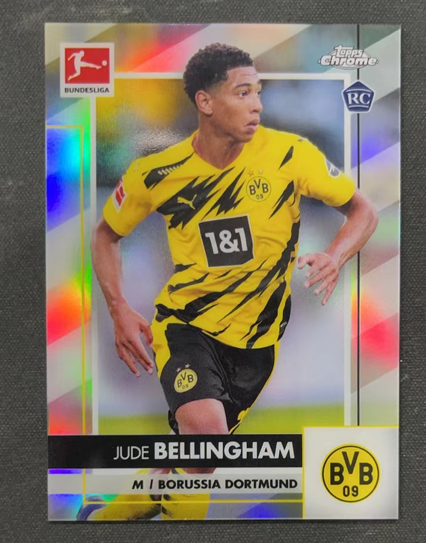 【长安代卖】2020-21 Topps Chrome Jude Bellingham 德甲 新秀RC 多特蒙德 贝林厄姆 大英帝星 新秀银折 ...