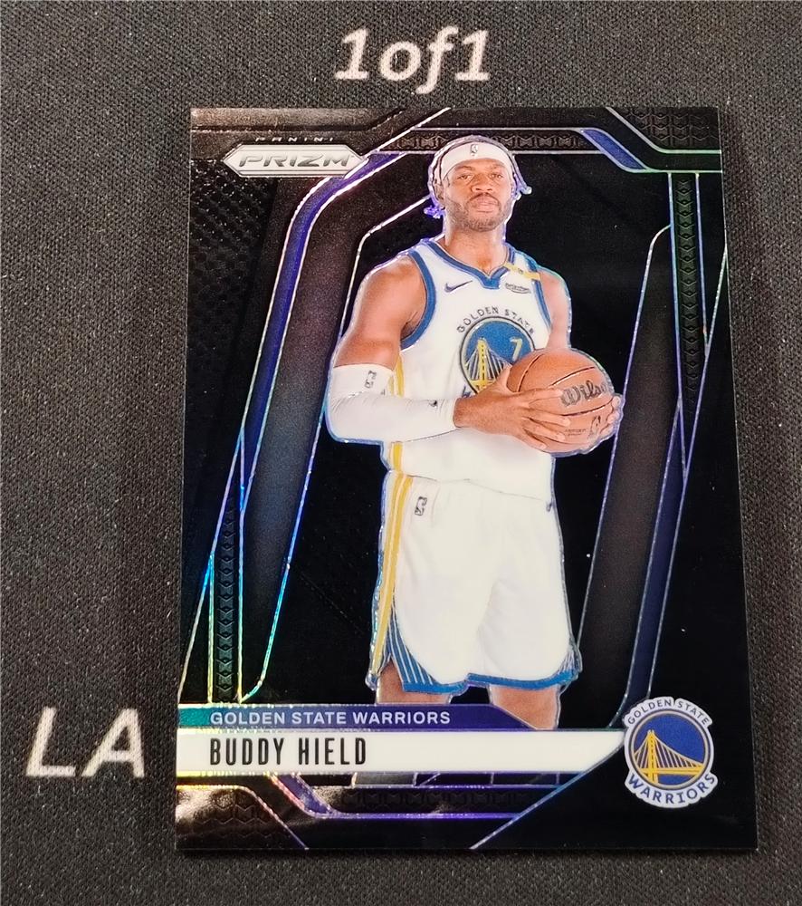 【LA拍卖精品】2024-25 Panini Prizm Buddy Hield 巴迪 希尔德 勇士队 1/1 1编1 1of1 黑折 ...