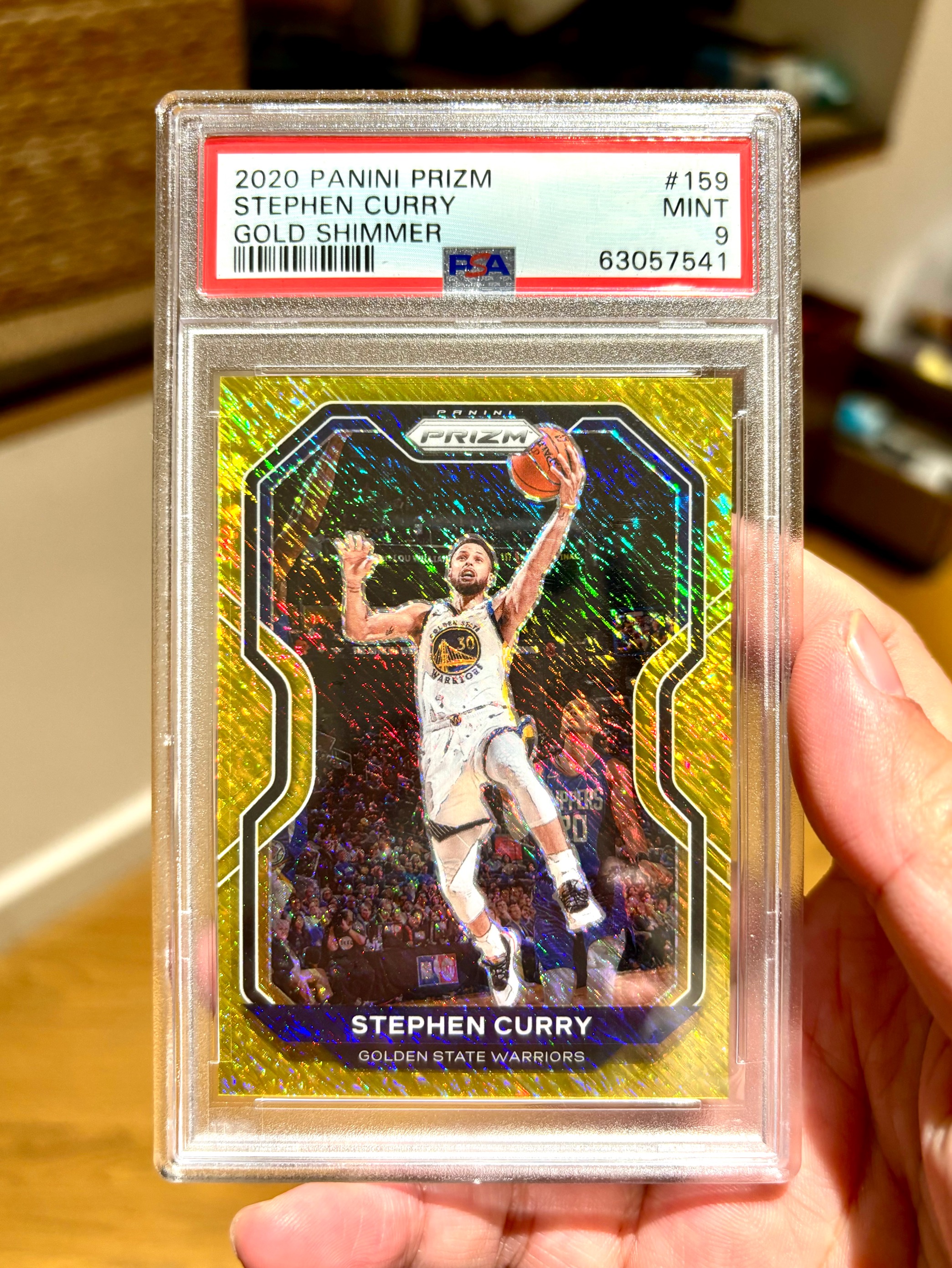 【MT球星卡】20-21 Panini Prizm Stephen Curry 史蒂芬库里 Prizm系列 07/10编 金shimmer折 ...