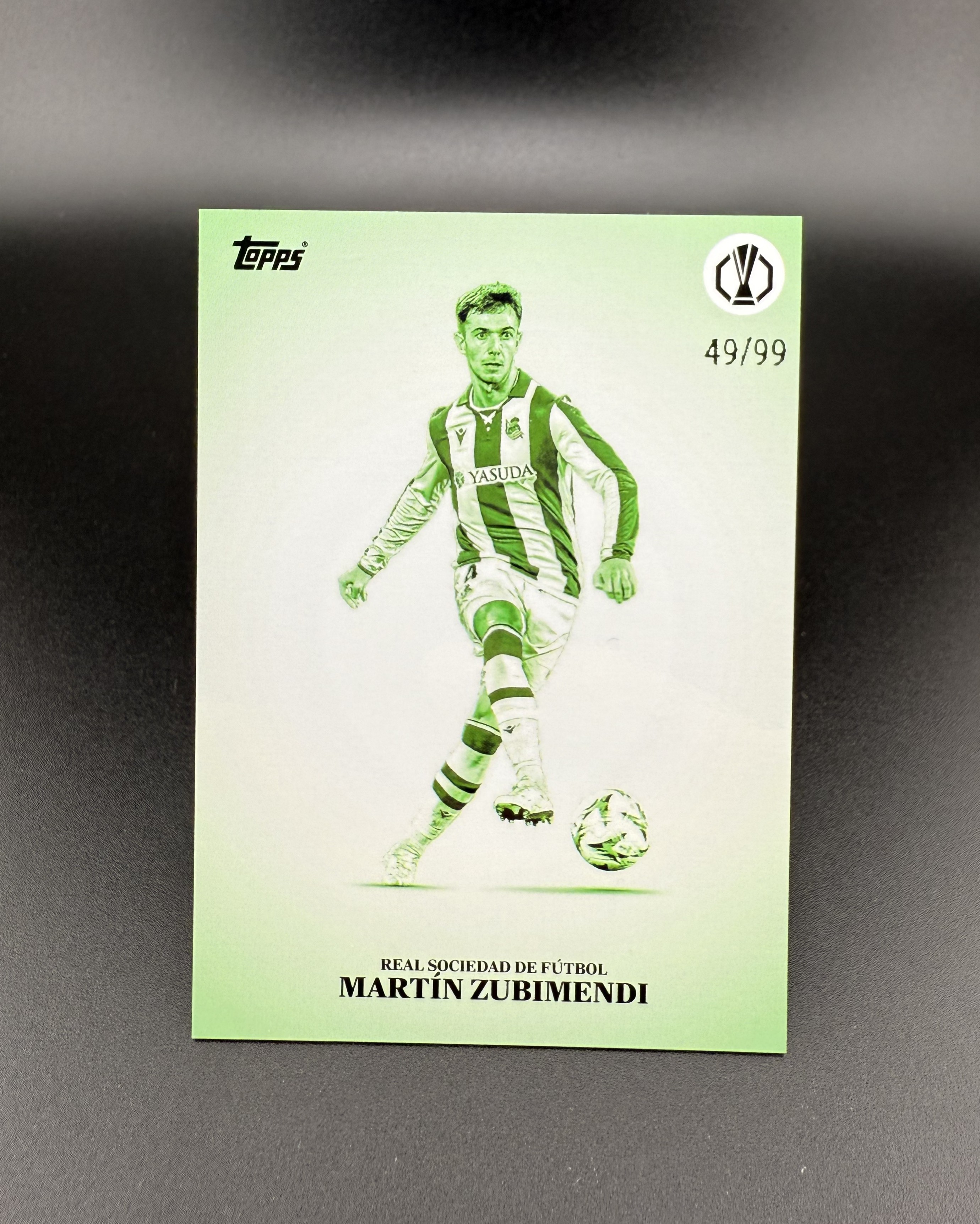 2025 Topps Simplicdad Martin Zubimendi 【湖水蓝拍卖】马丁 苏维门迪 皇家社会 极简系列 绿平行 99编 ...