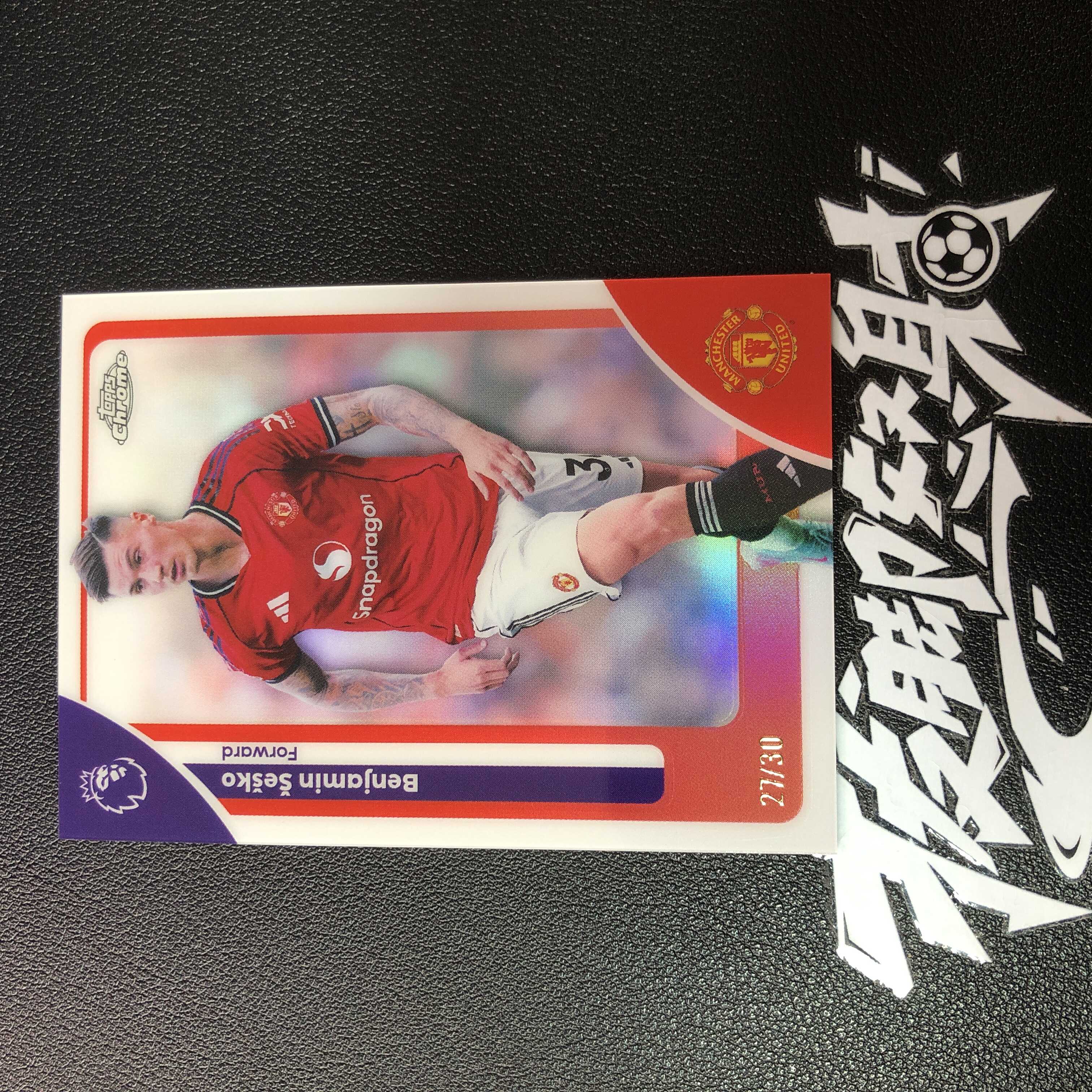 【拔脚代卖】2025-26 Topps Chrome 英超 元年 Benjamin Sesko 塞斯科 谢什科 舍什科 RB莱比锡红牛 曼联 ...