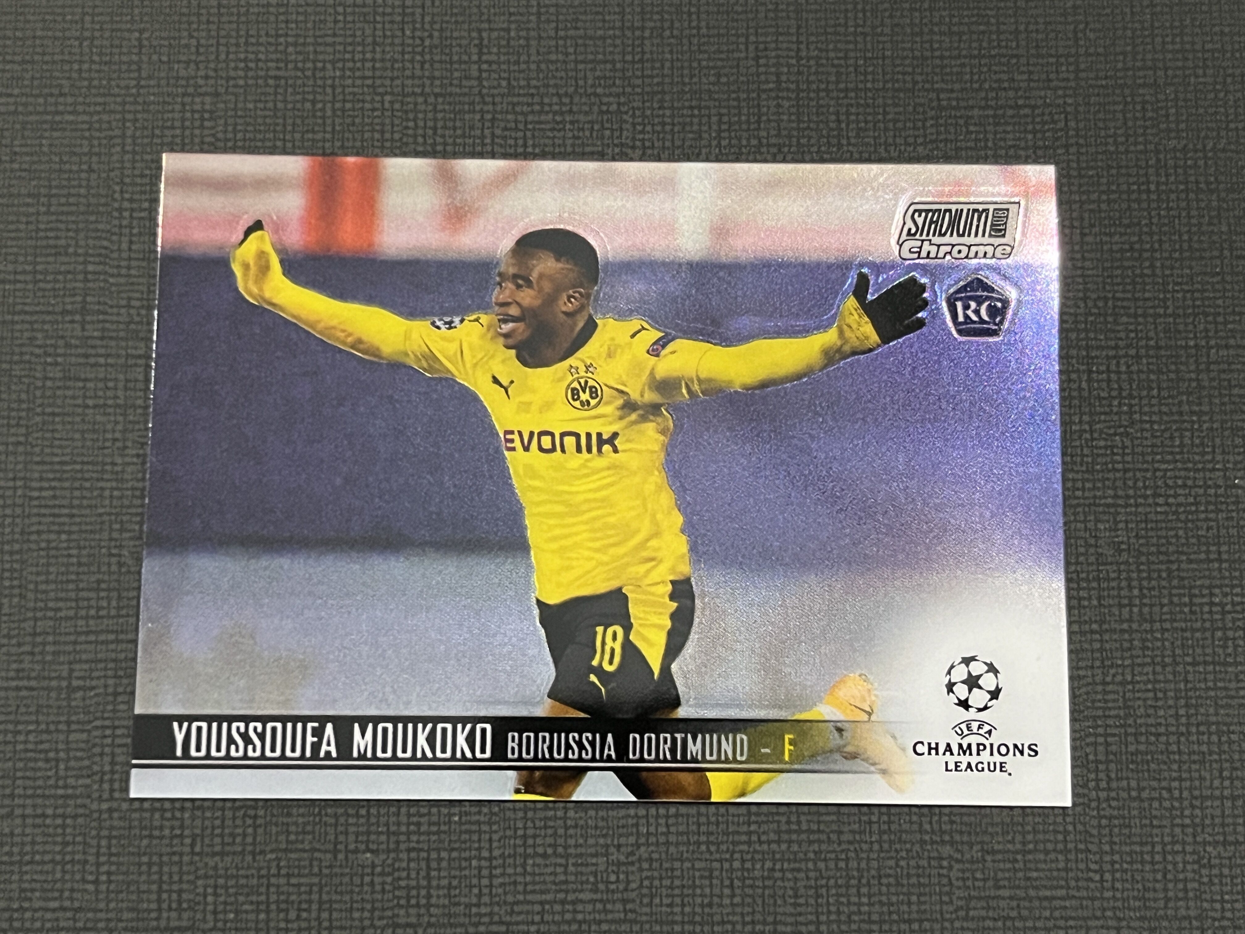 2021 Topps Stadium Club Chrome Youssoufa Moukoko RC 欧冠竞技场 穆科科 多特蒙德 新秀 ...