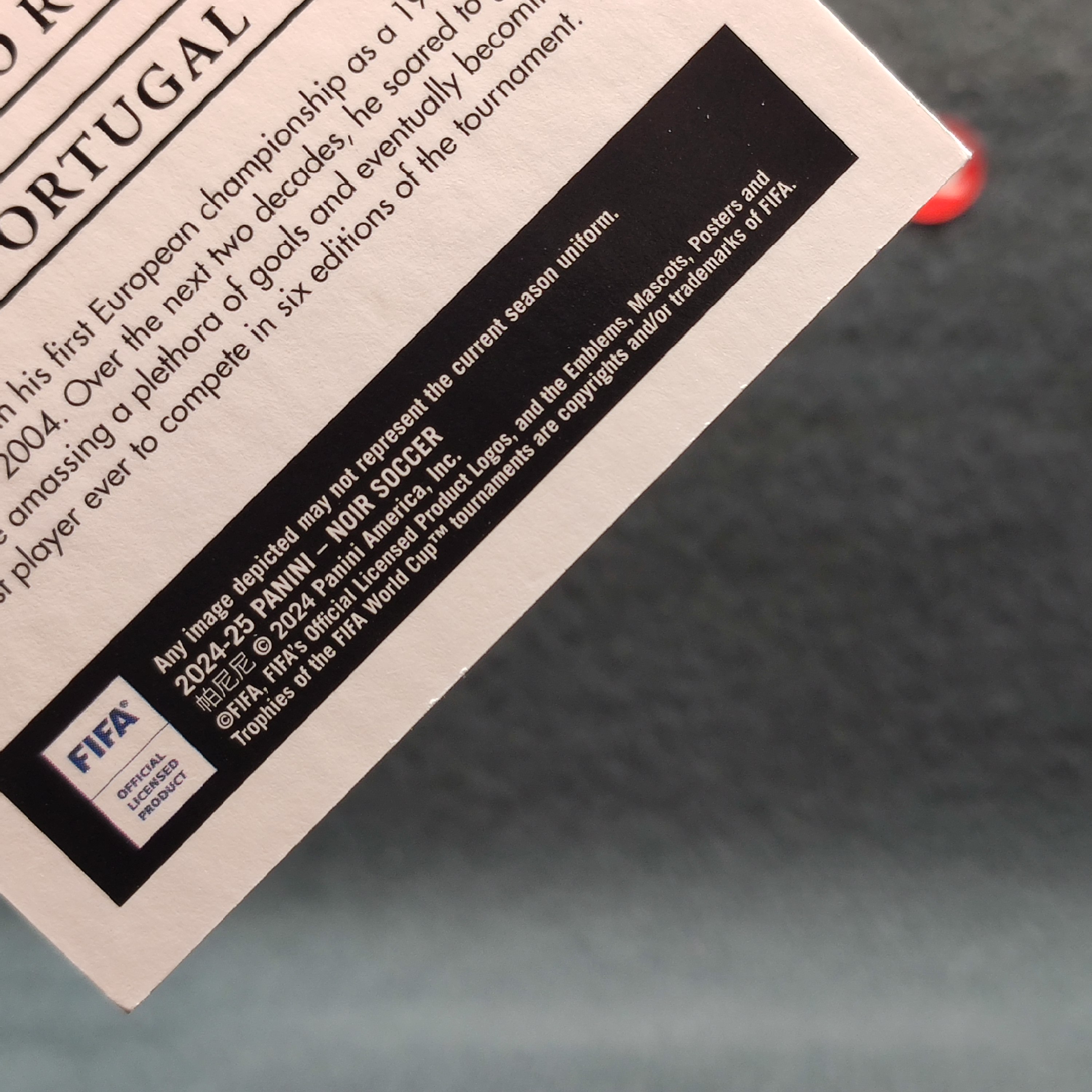 【大腿代卖】Cristiano Ronaldo C罗 罗纳尔多 2024-25 Panini Noir 诺尔 FIFA /80编带编限量 ...