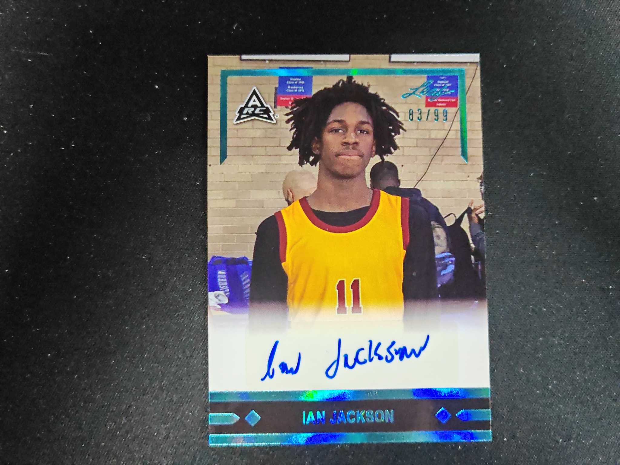 2021-22 Leaf Signature ian jackson RC SC球星卡 新秀 杰克逊 签字 99编 卡品如图收藏如图（扭老板） 卡淘