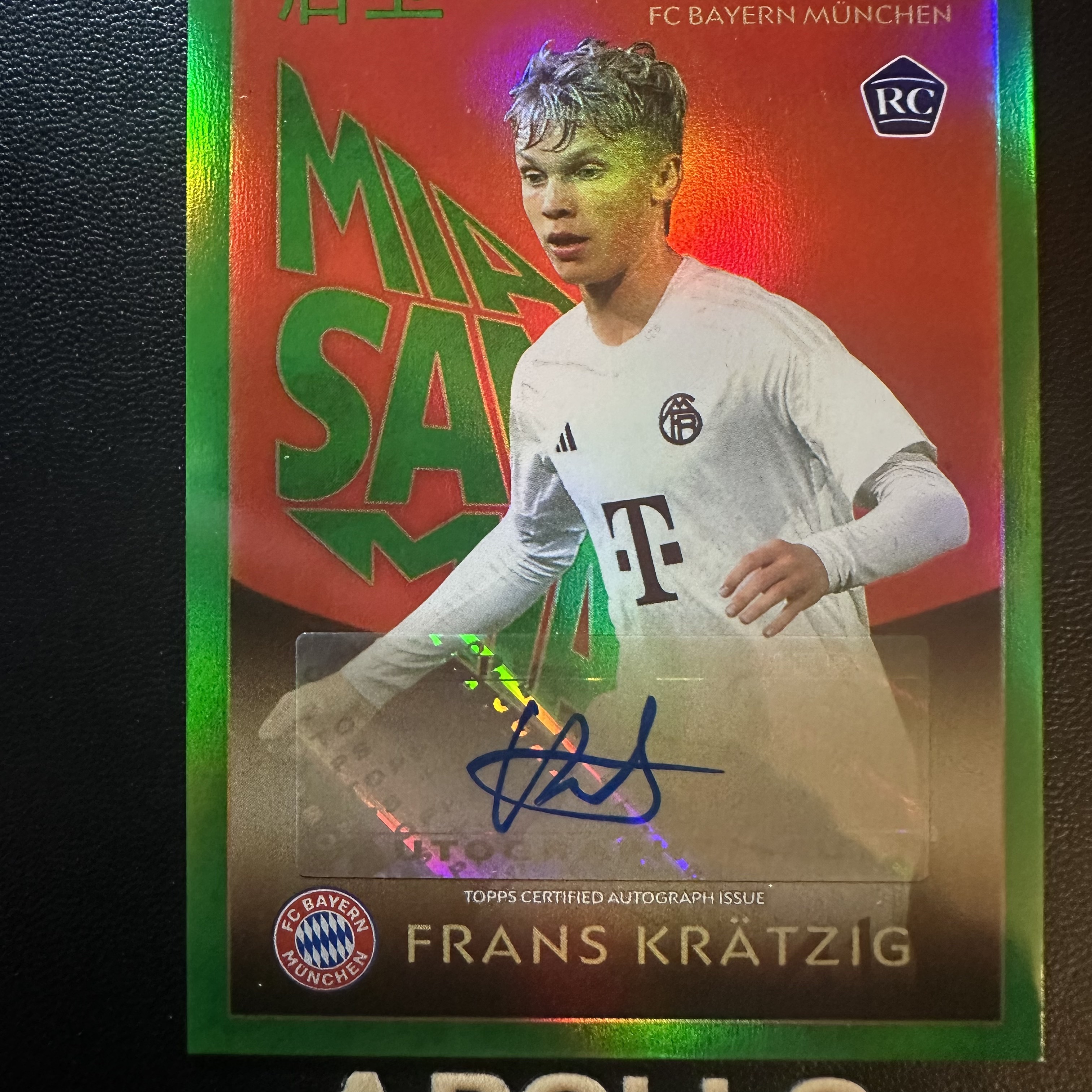 2024 Topps FC Bayern Munchen Frans Kratzig 克雷齐希 拜仁慕尼黑队盒 中国限定 2/10编 新秀 低 ...