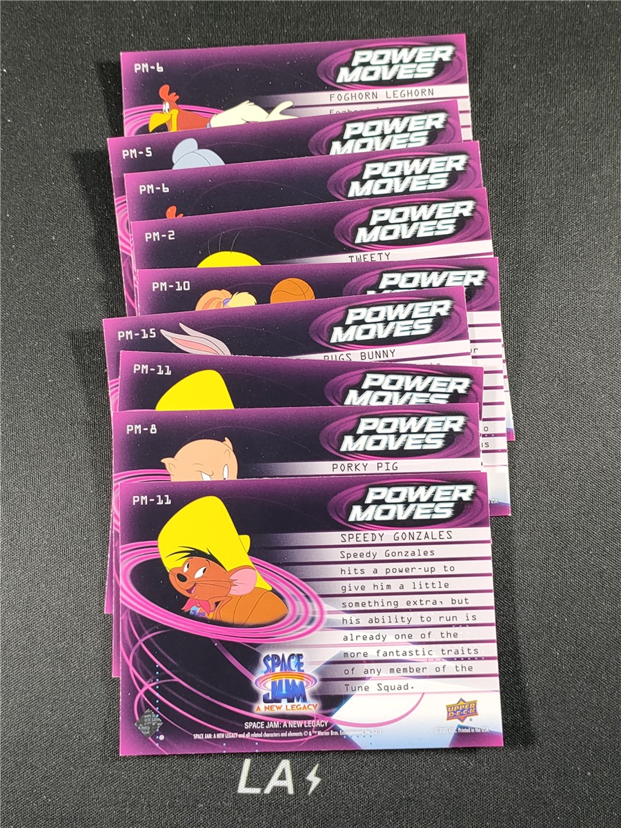 【LA拍卖】 2021 Upper Deck Space Jam 空中大灌篮2 Power Moves 特卡 9张 兔八哥 崔弟 罗拉兔 猪 ...