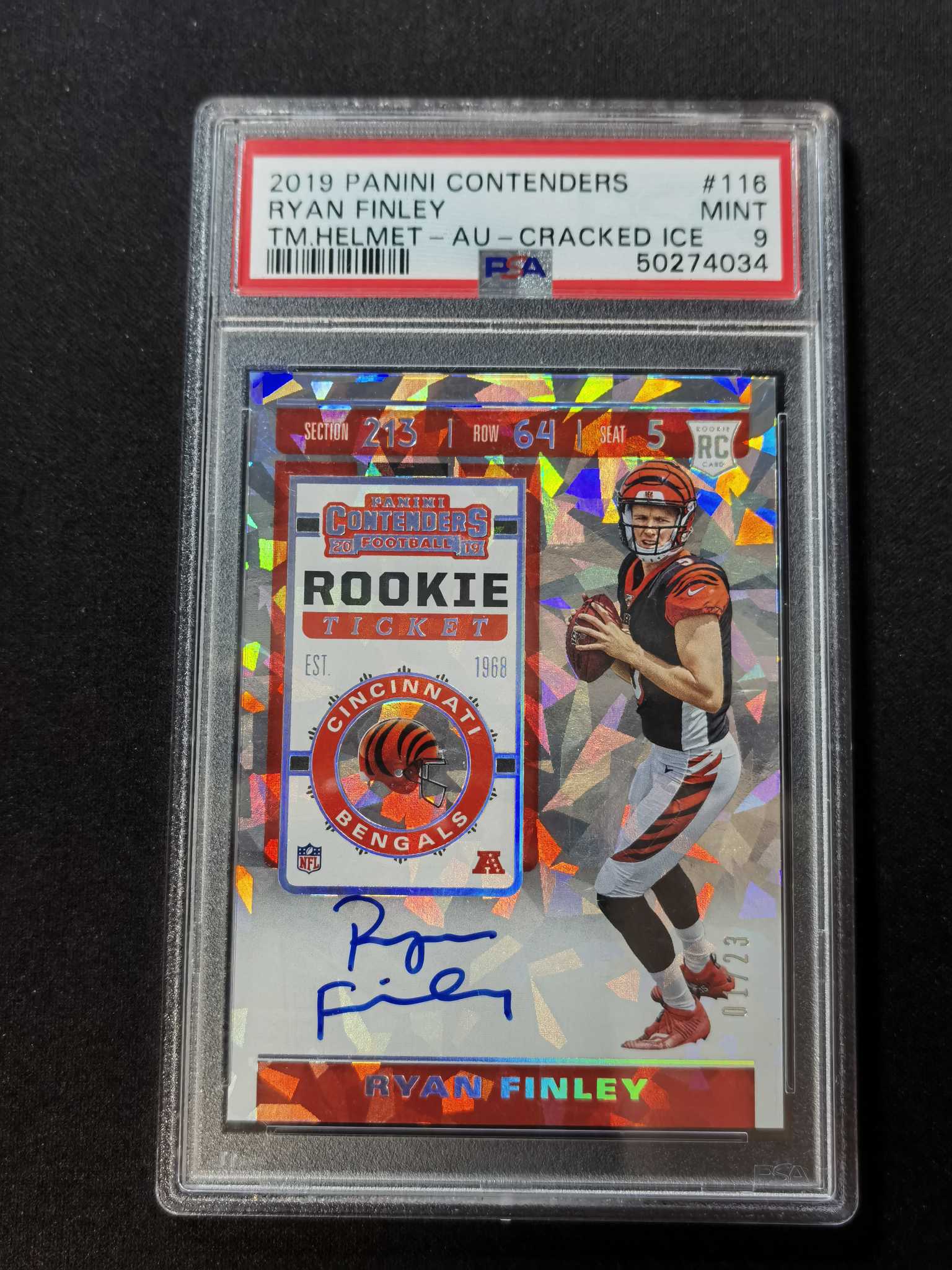 2019 Panini Contenders Ryan Finley RC 雷恩 芬利！猛虎新秀四分卫QB！球票系列hit，超大比例ssp，超 ...