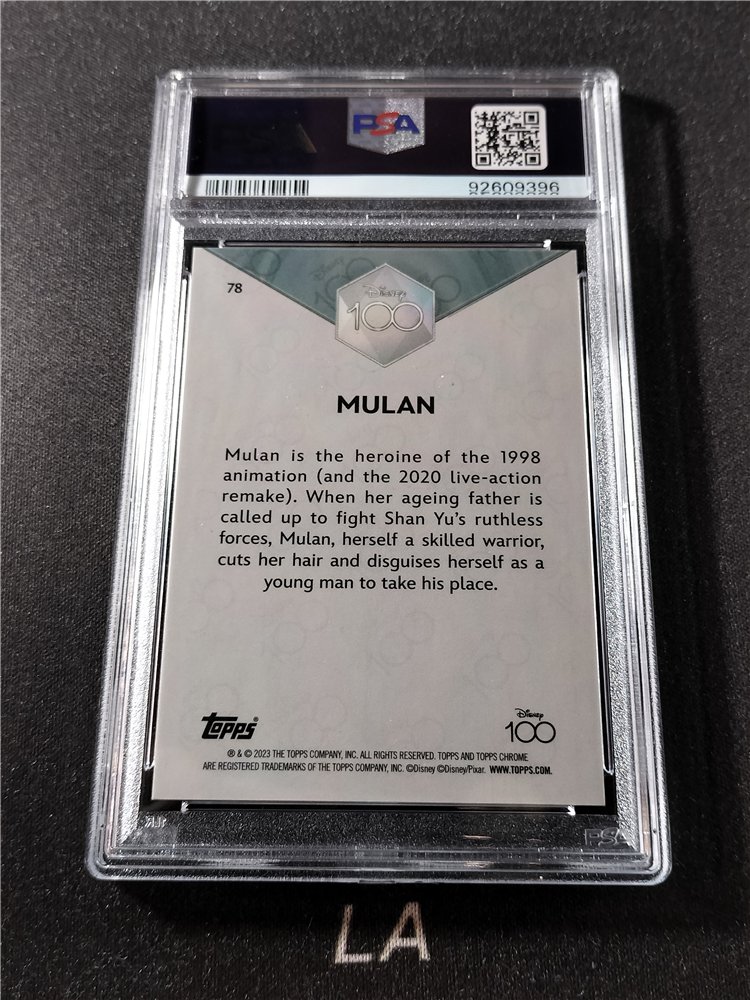 【LA拍卖】2023 Topps Chrome Disney 100 TC迪士尼100周年 Mulan 花木兰 绿折 Base /99编 ...