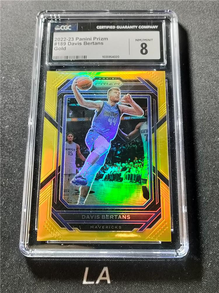 【LA拍卖】22-23 Panini Prizm Davis Bertans 戴维斯 贝尔坦斯 独行侠队 金折 base 4/10编 低编限量 ...