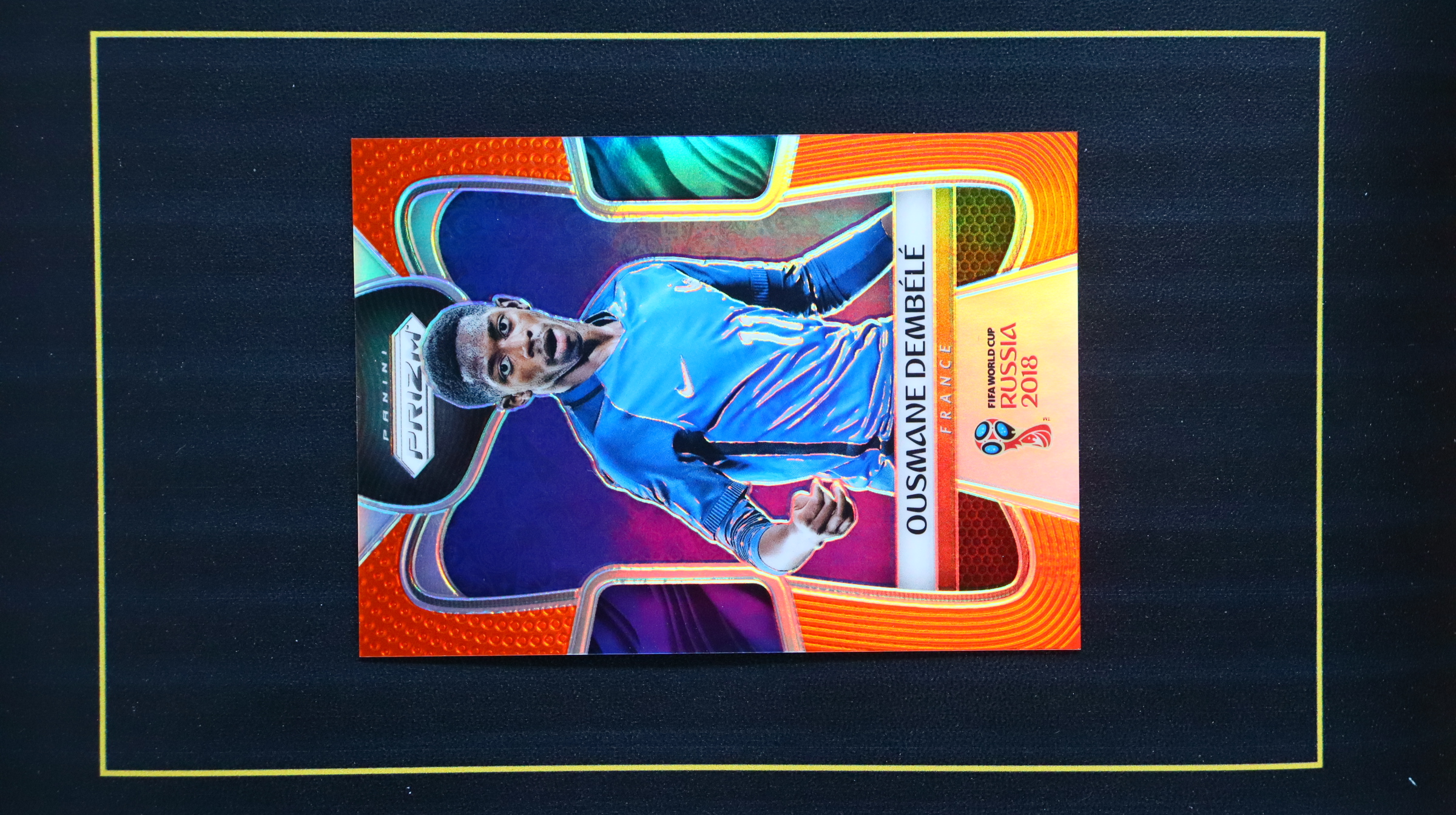 2018 Panini World Cup Prizm Ousmane Dembélé RC 俄罗斯世界杯 新秀 法国 登贝莱 65编 橙折 ...